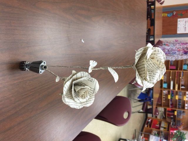 DIY Book Page Rose : 13 Steps (with Pictures) - Instructables