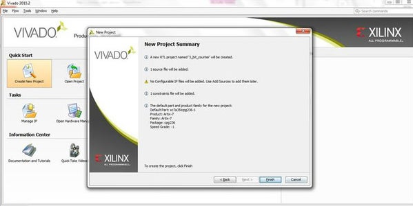 How to Use Verilog and Basys 3 to Do 3 Bit Binary Counter : 11 Steps - Instructables
