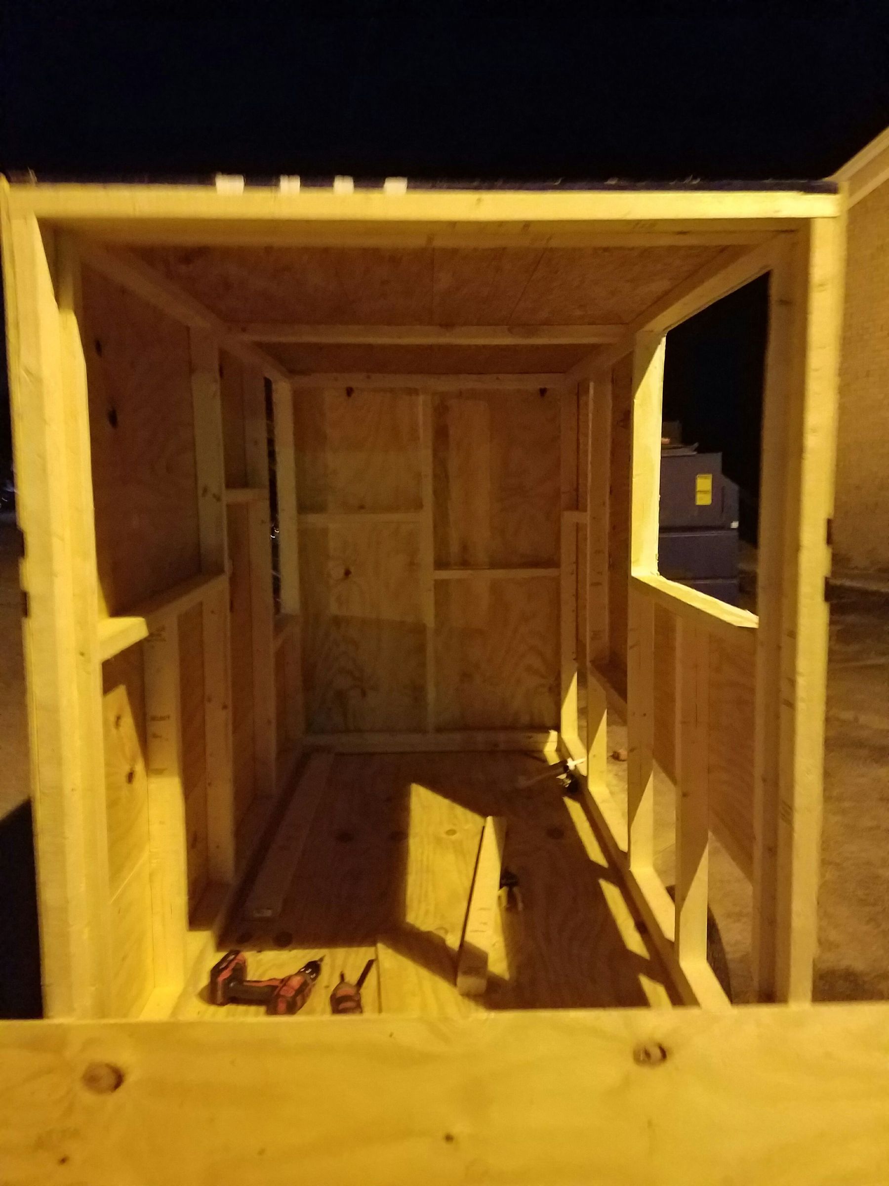 DIY 4X8 Micro-Tiny House Camper on Harbor Freight Trailer : 17 Steps ...