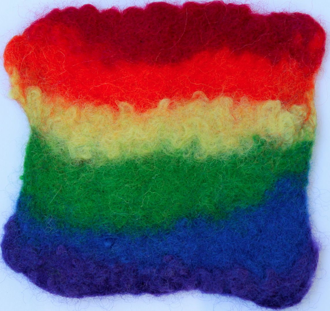 Easy Felted Coaster - Kid Project : 6 Steps - Instructables