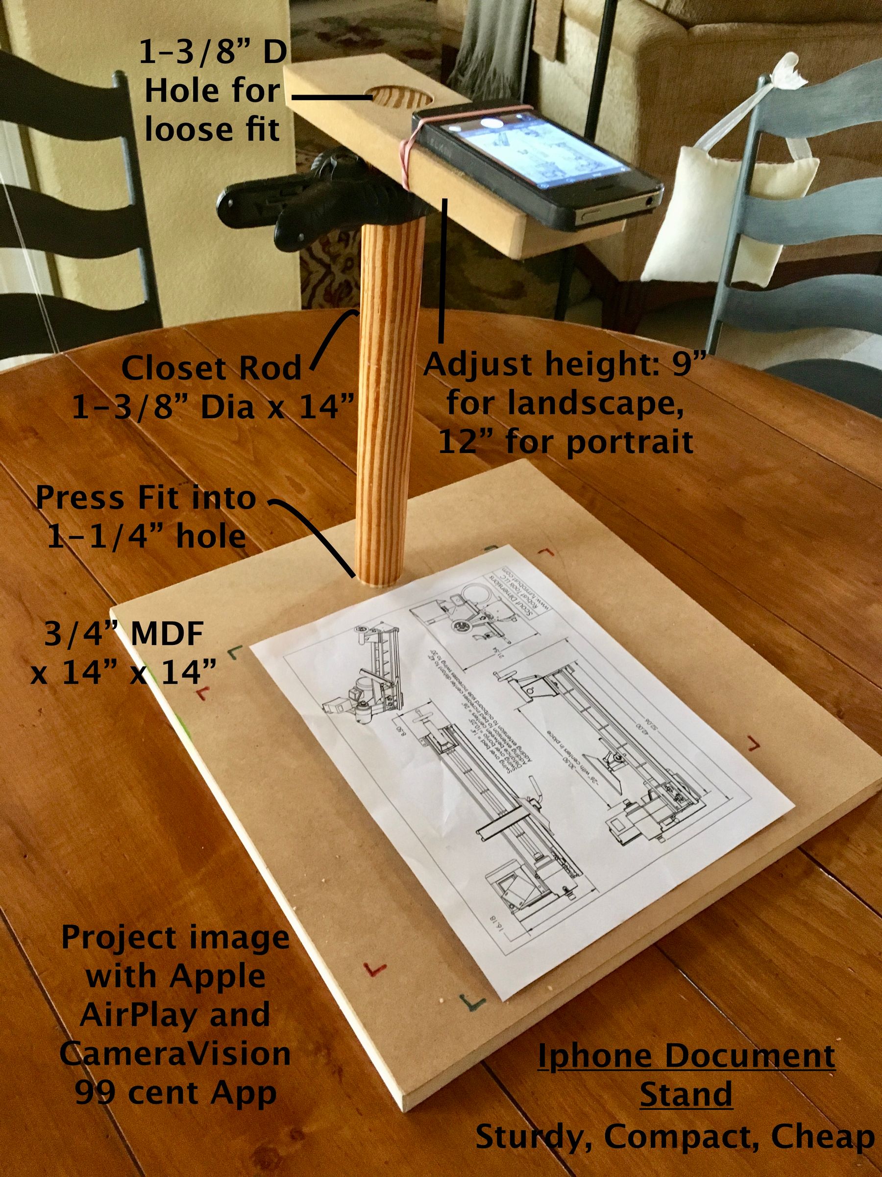 Iphone Document Scanner Stand - Instructables