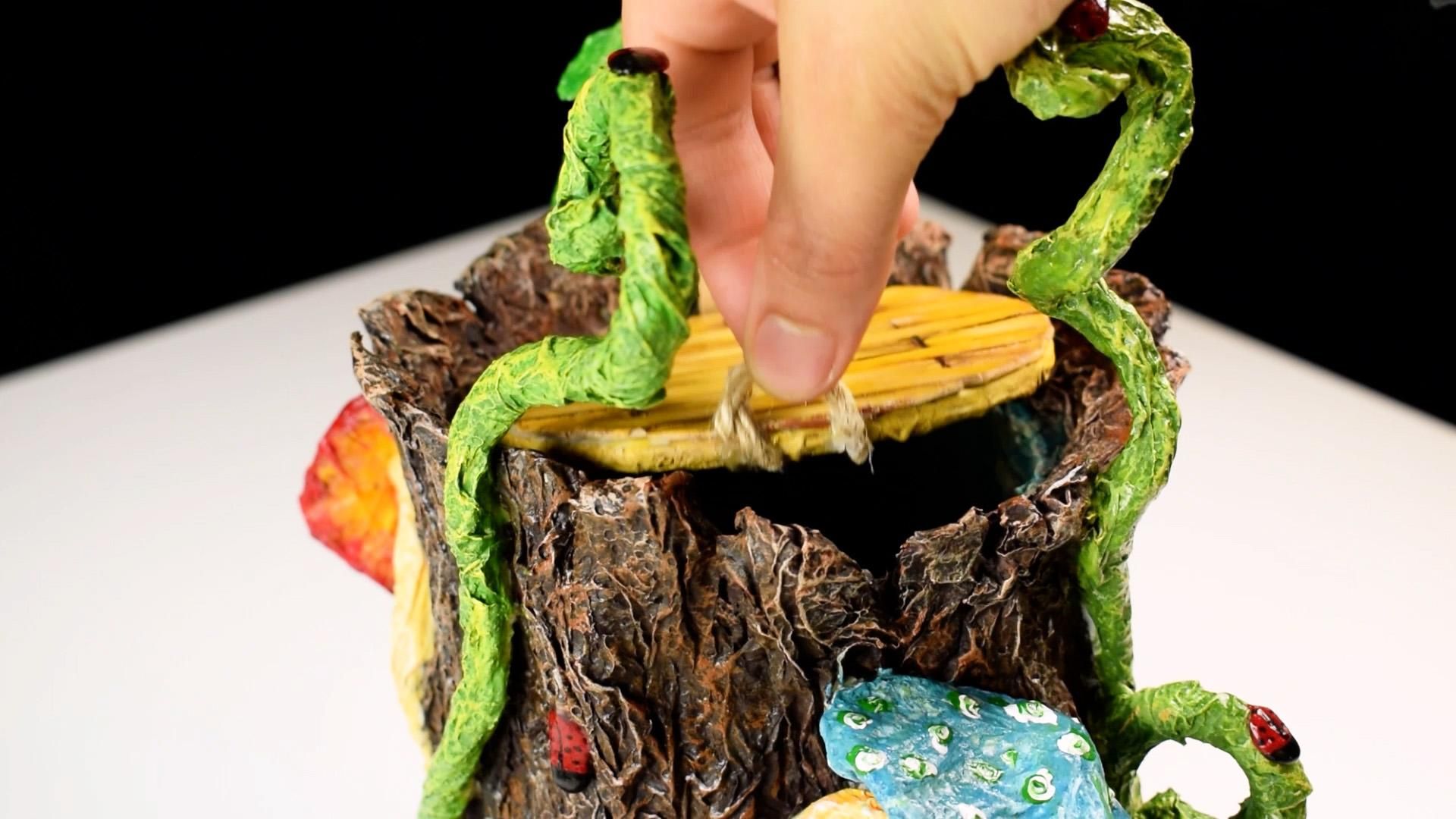 Paper Mache Fairy Garden Tree House : 15 Steps (with Pictures ...