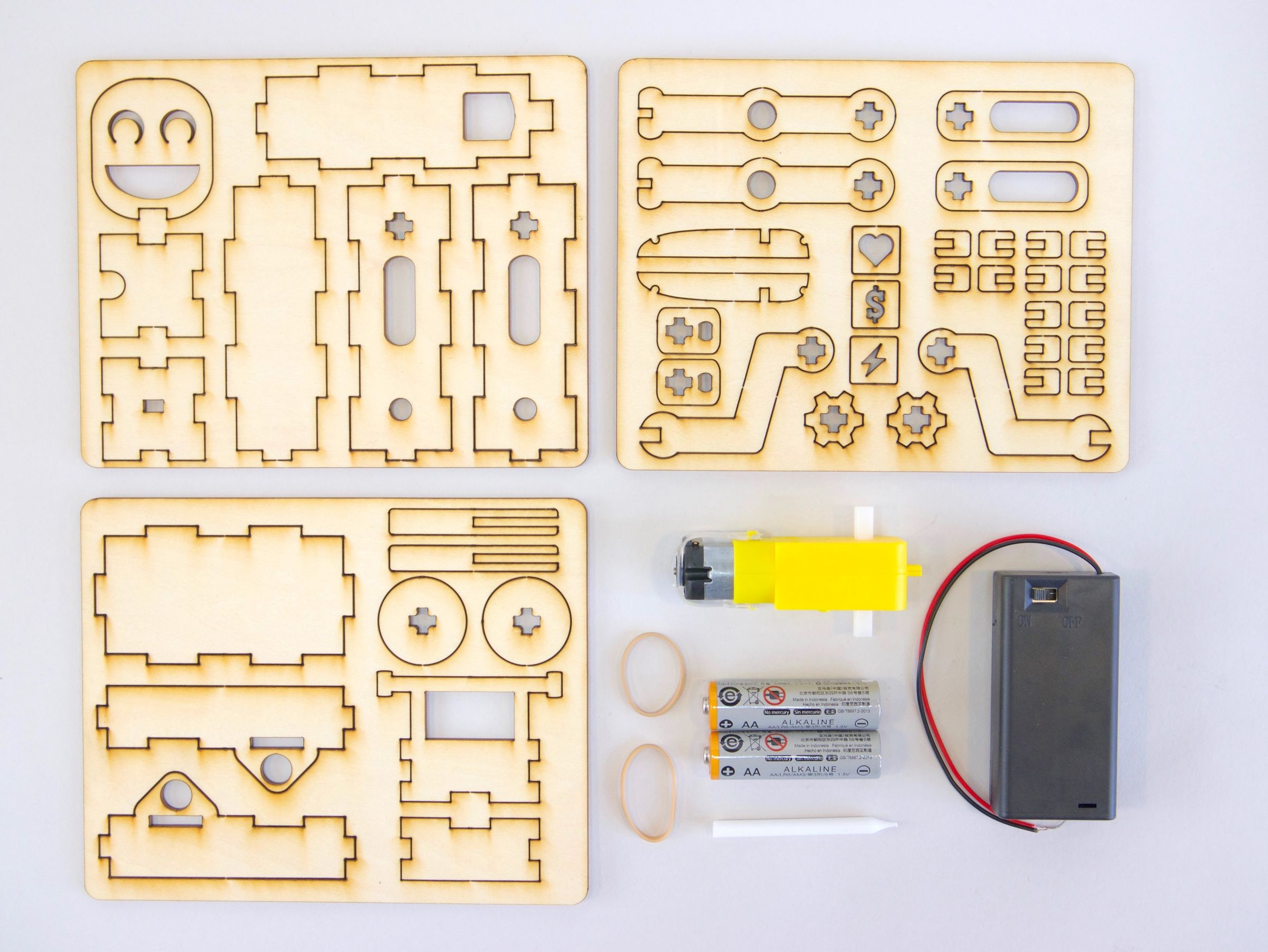 Laser Cut Cart-Pushing Robot : 7 Steps (with Pictures) - Instructables