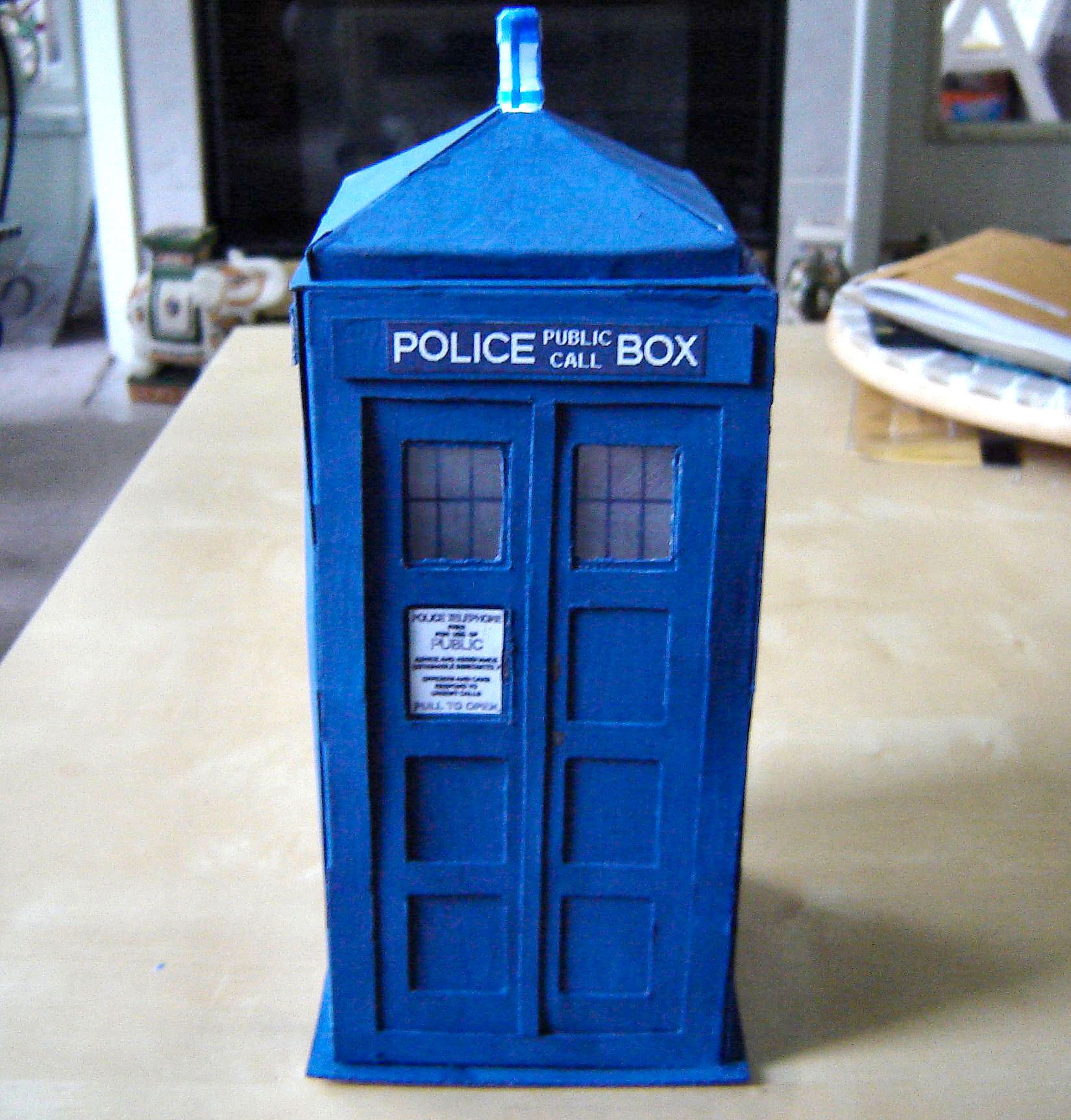 How to Make a TARDIS Model : 10 Steps (with Pictures) - Instructables