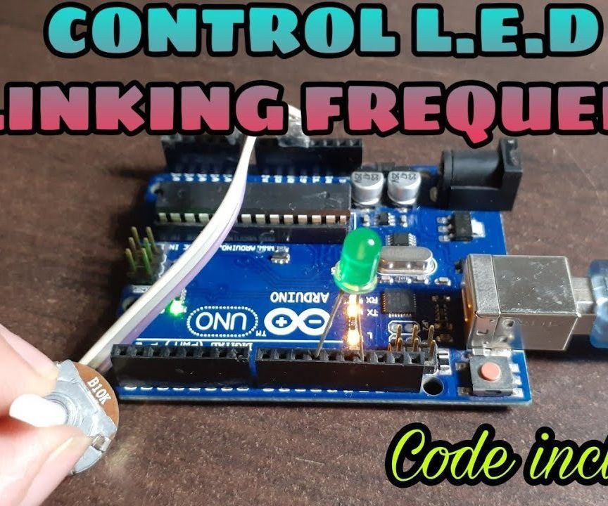 L.E.D. BLINKING FREQUENCY CONTROLLER : 4 Steps - Instructables