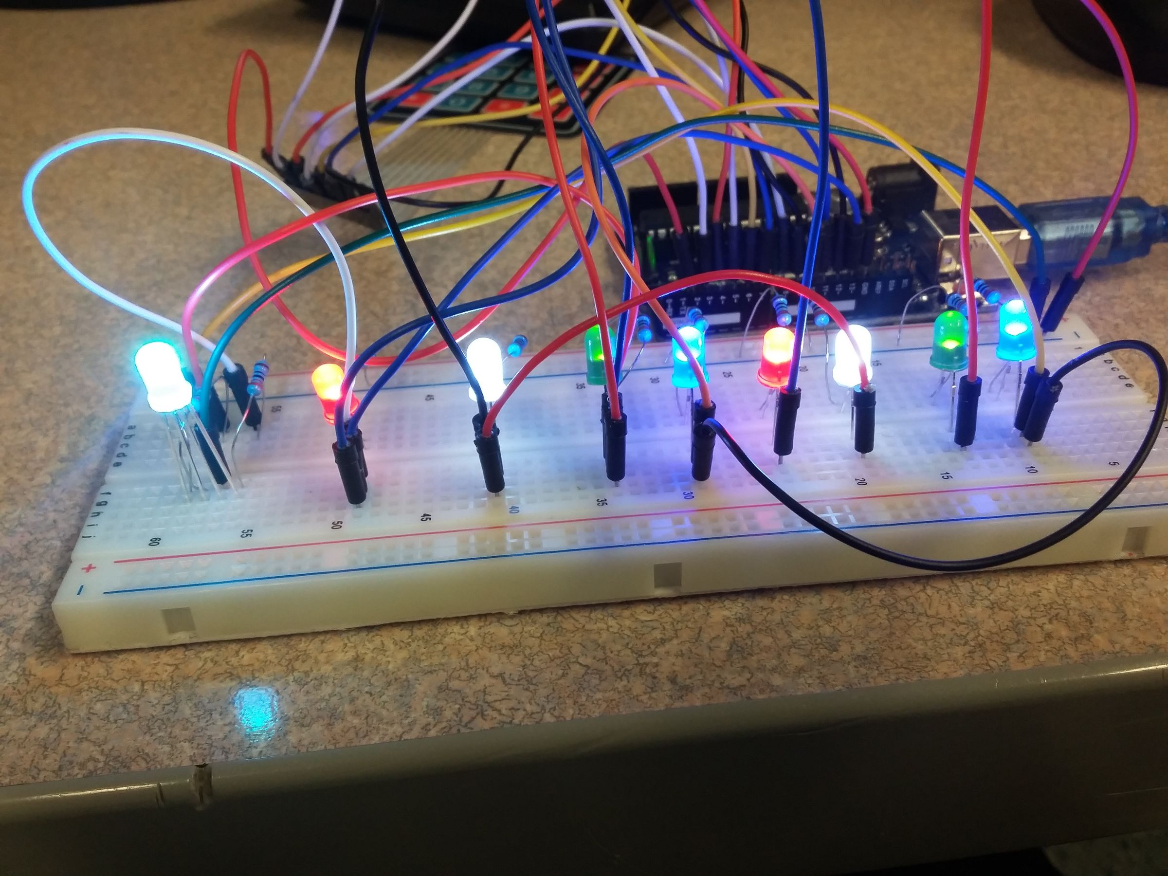 Arduino- Controlling LED's With a 4x4 Keypad : 7 Steps (with Pictures ...