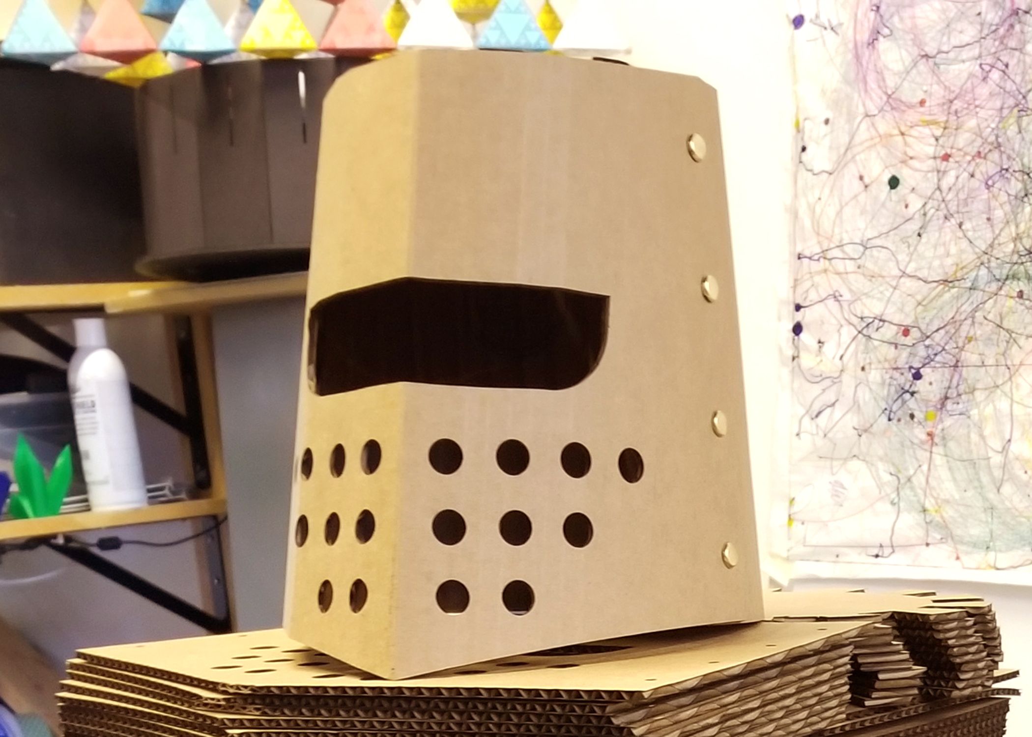 Cardboard Knight Helmet : 3 Steps (with Pictures) - Instructables