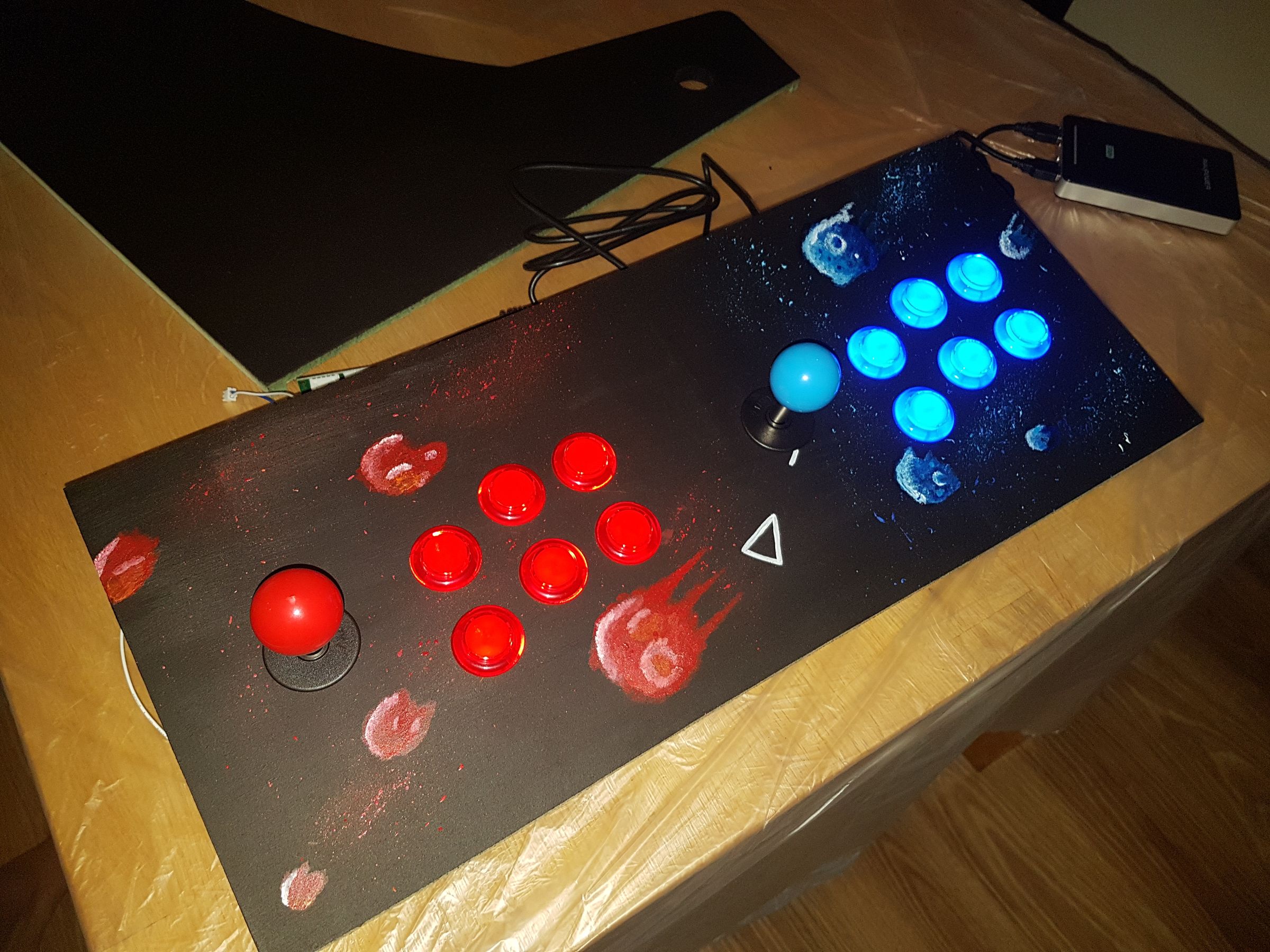 Hand Painted Retro/Space Themed Arcade Cabinet : 6 Steps (with Pictures ...