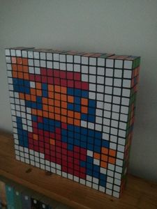 Rubik's Cube Pixel Art Wall Box : 6 Steps (with Pictures) - Instructables
