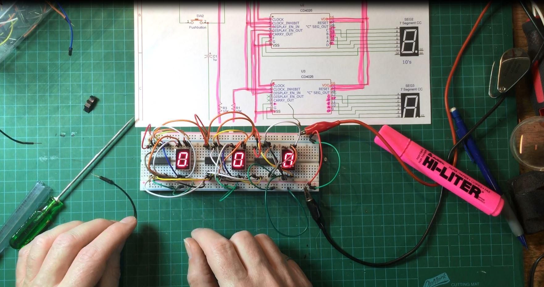 CD4026 Decade Counter With 7 Segment Display - Instructables