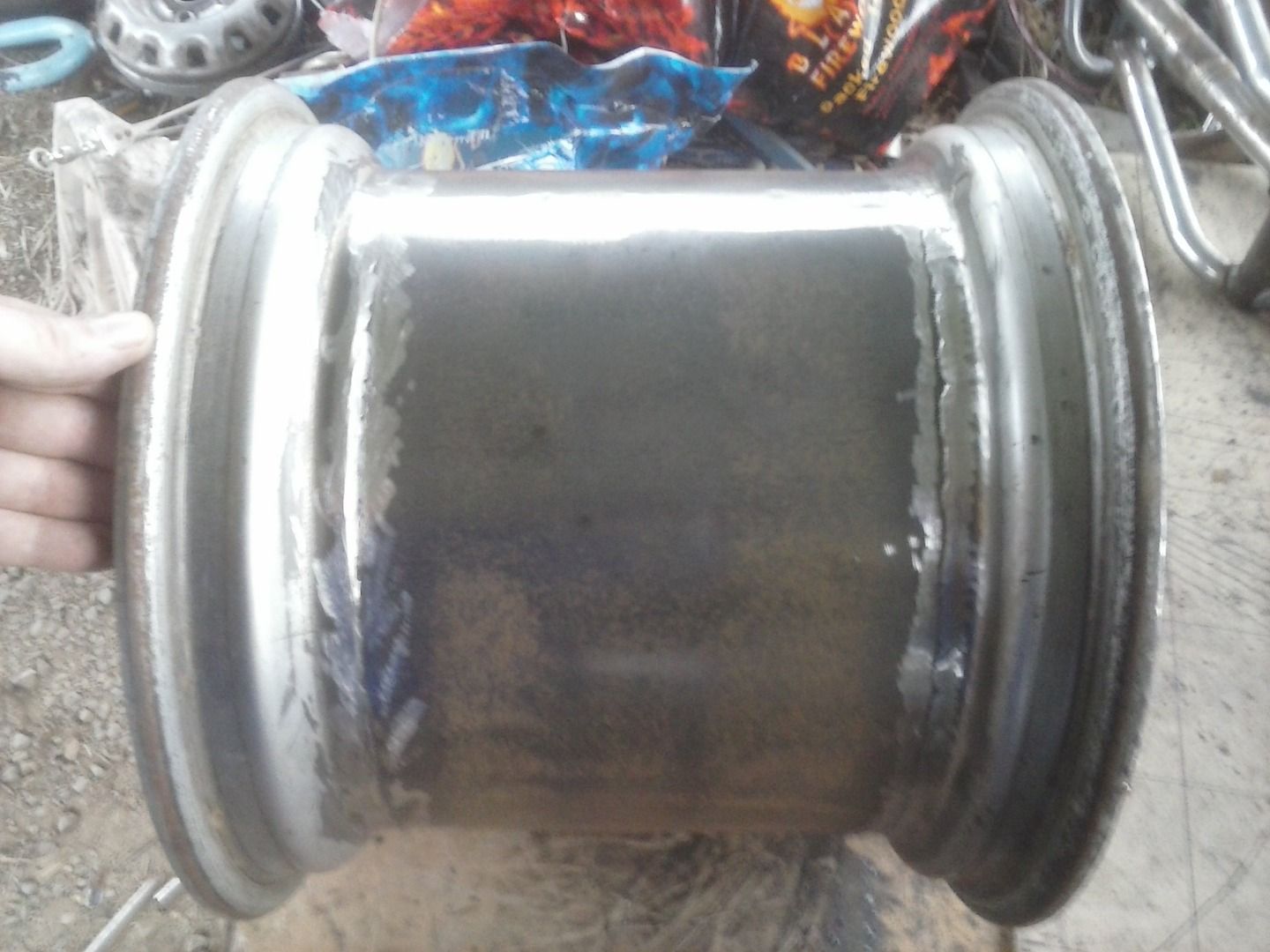 Making Wide Bike Wheel Hubs and Joining Them to Car Rims. PART 2! : 6 ...