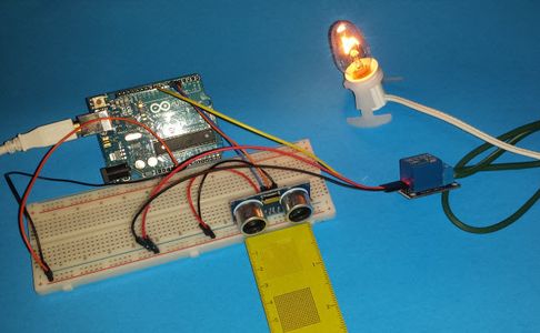 Motion Activated Light With Arduino and HC-SR04 Sensor : 7 Steps (with ...