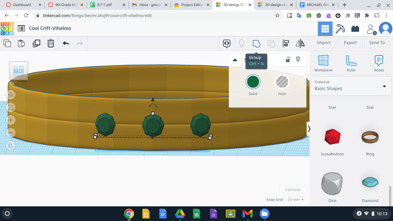 Epic Fantasy Leaf Crown in Tinkercad : 6 Steps - Instructables