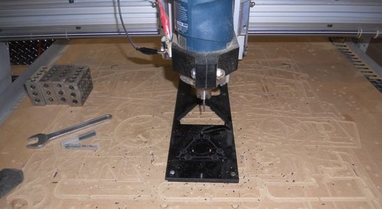 Make a 3D Printer Using a CNC Router - the "Deltabot" : 26 Steps (with ...