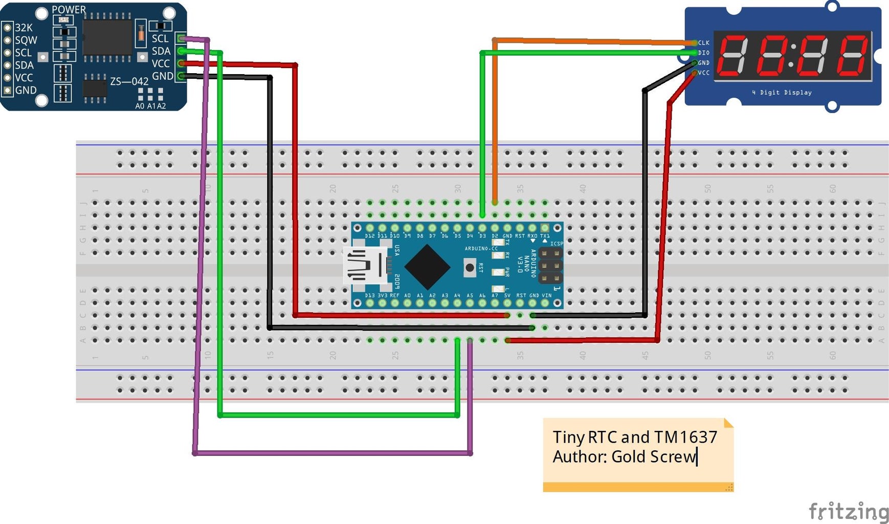 How To Use Tiny Rtc Real Time Clock Module With Arduino And Tm1637h