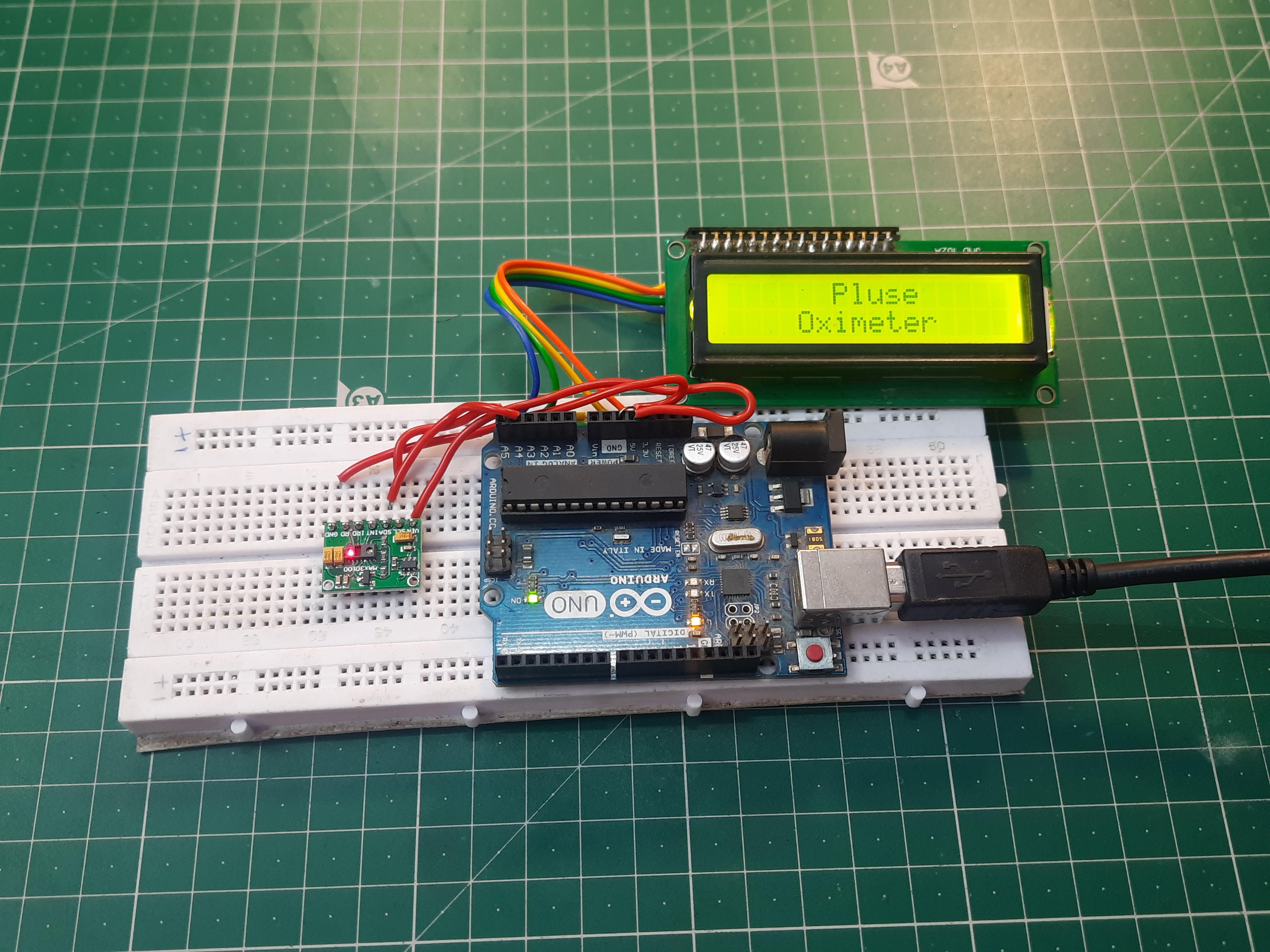 Arduino Based Pulse Oximeter Health Monitoring : 10 Steps (with ...