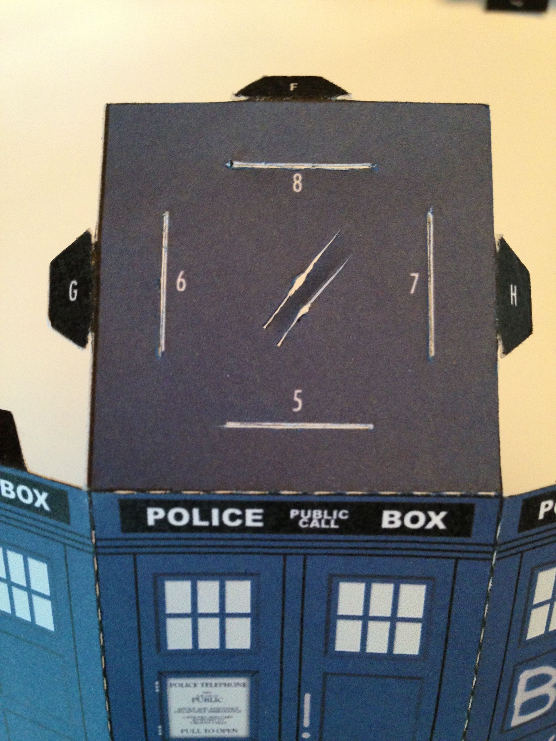 Spinning Blinking Papercraft Tardis : 6 Steps (with Pictures ...