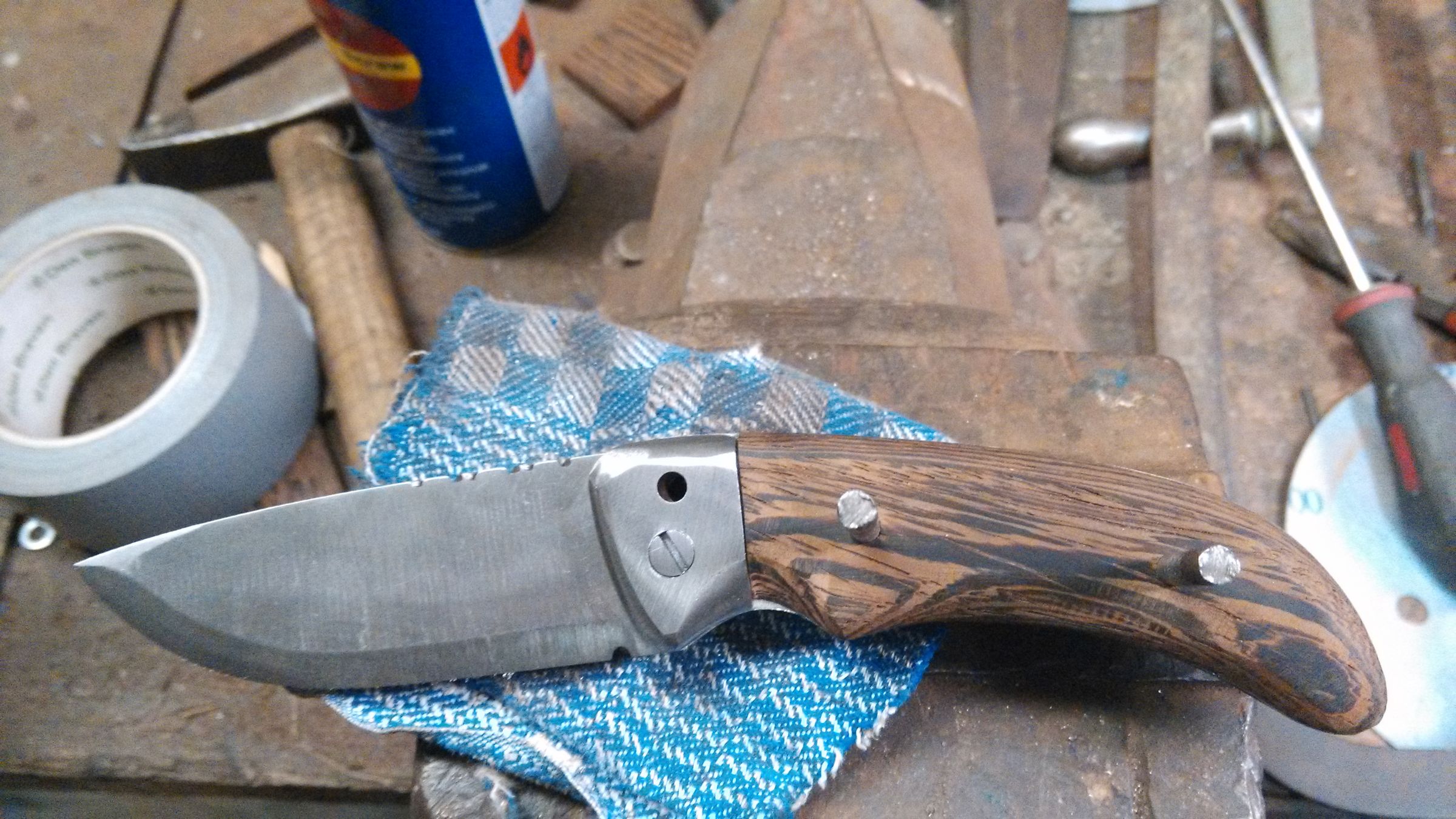 DIY Folding Knife With Button Lock : 11 Steps (with Pictures ...