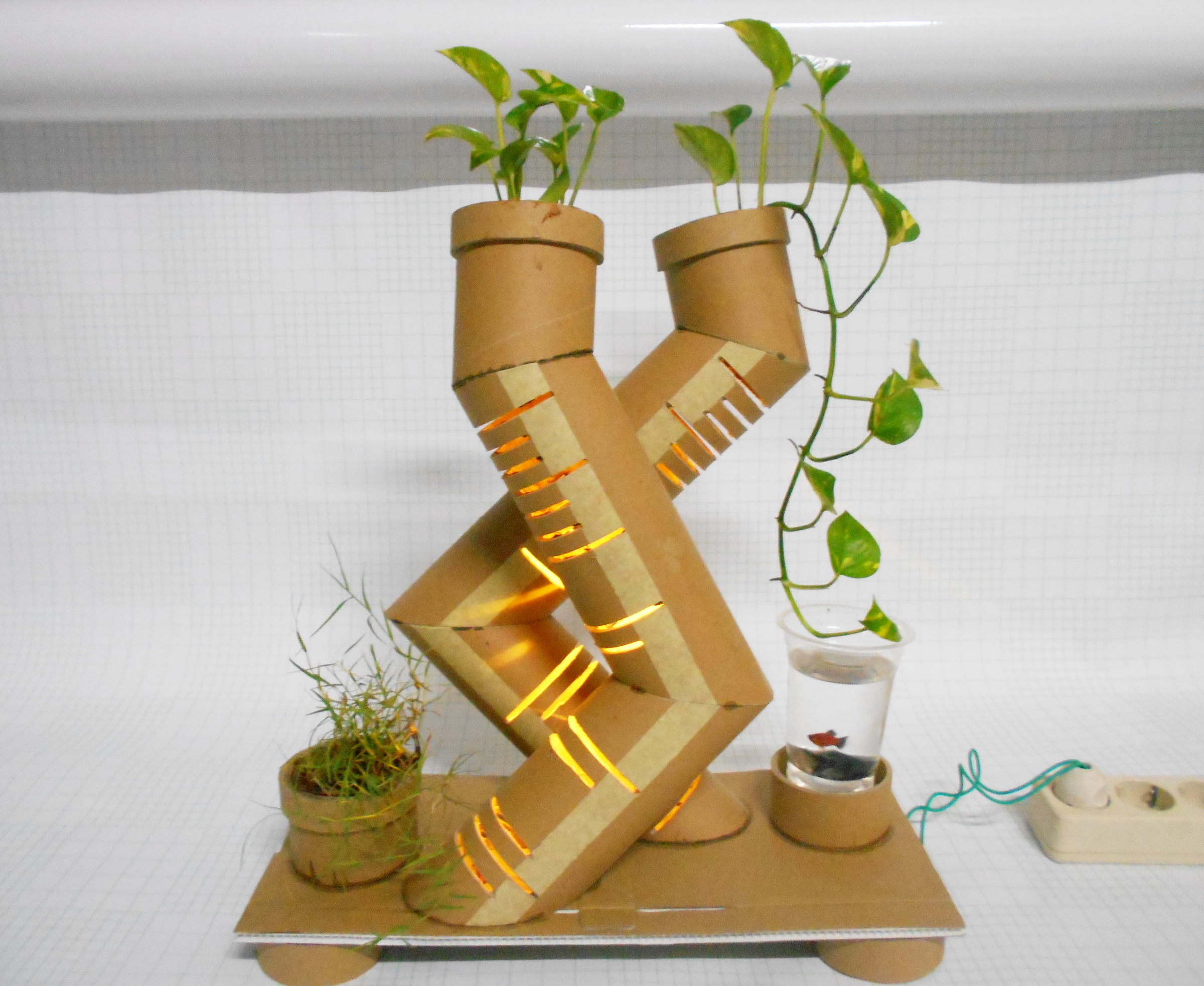 Plant Pots Cardboard With Light : 10 Steps (with Pictures) - Instructables