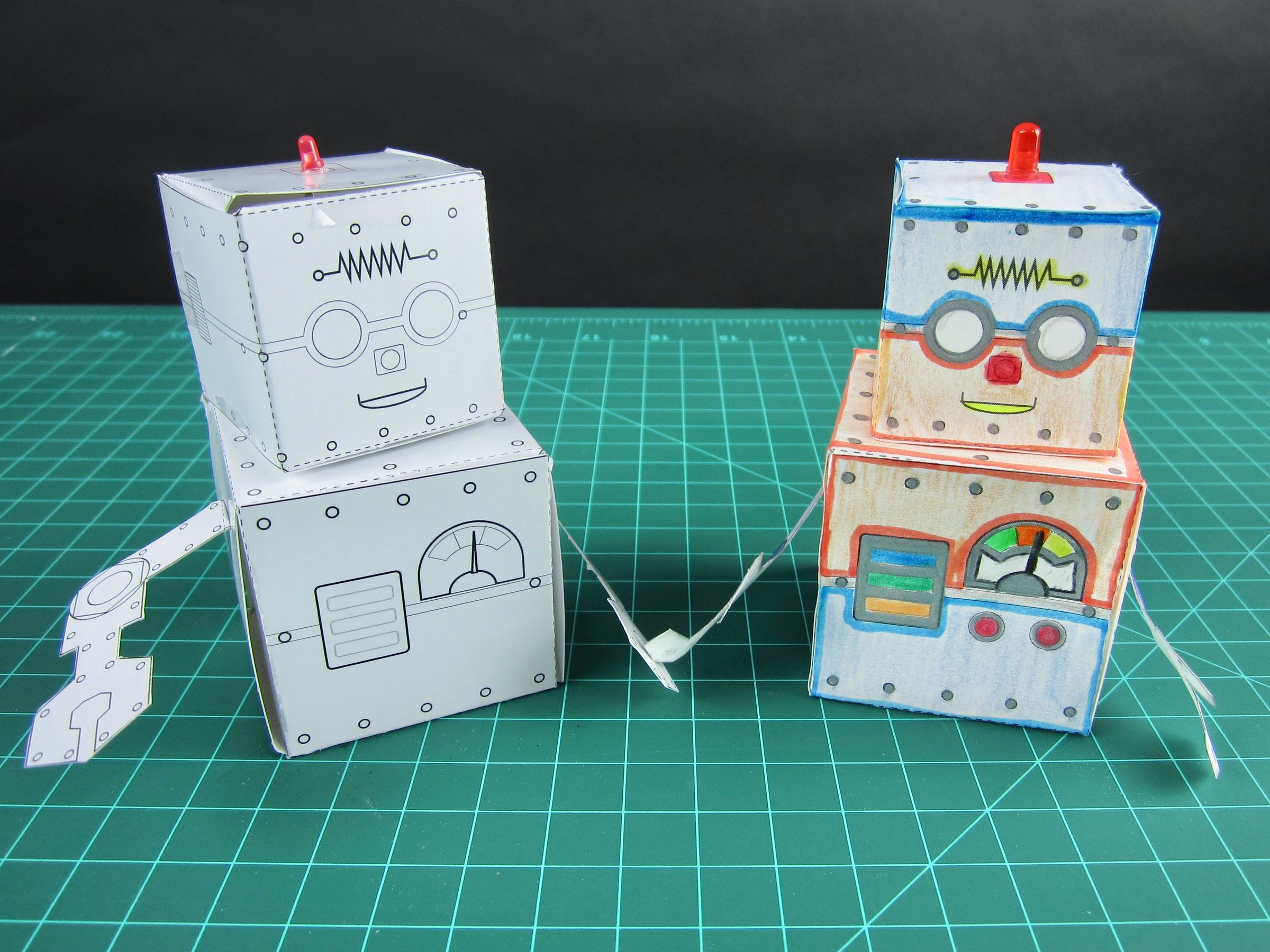 Move and Blink Paper Robot : 10 Steps (with Pictures) - Instructables