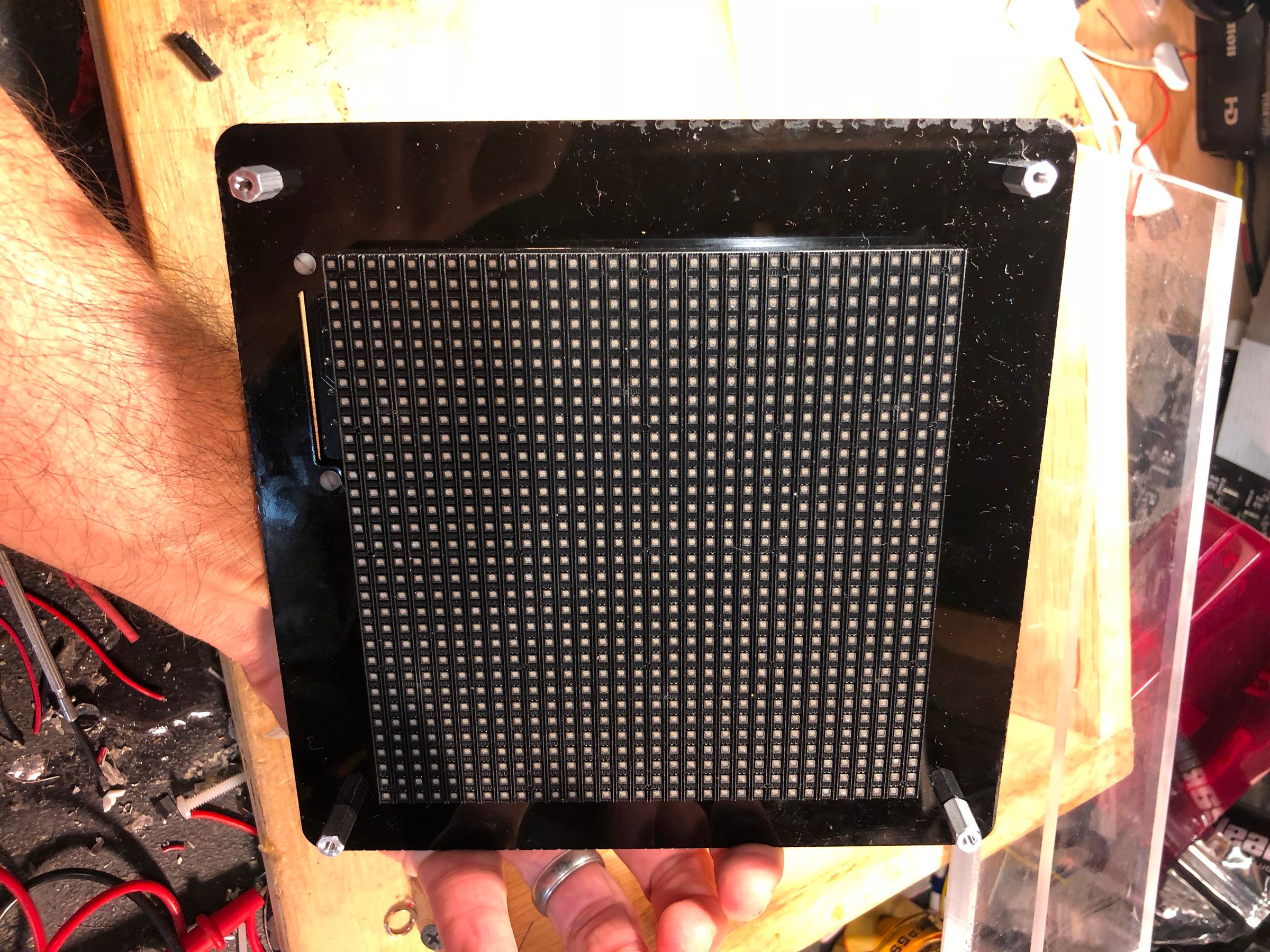 LED Pixel Art Frame With Retro Arcade Art, App Controlled : 7 Steps ...