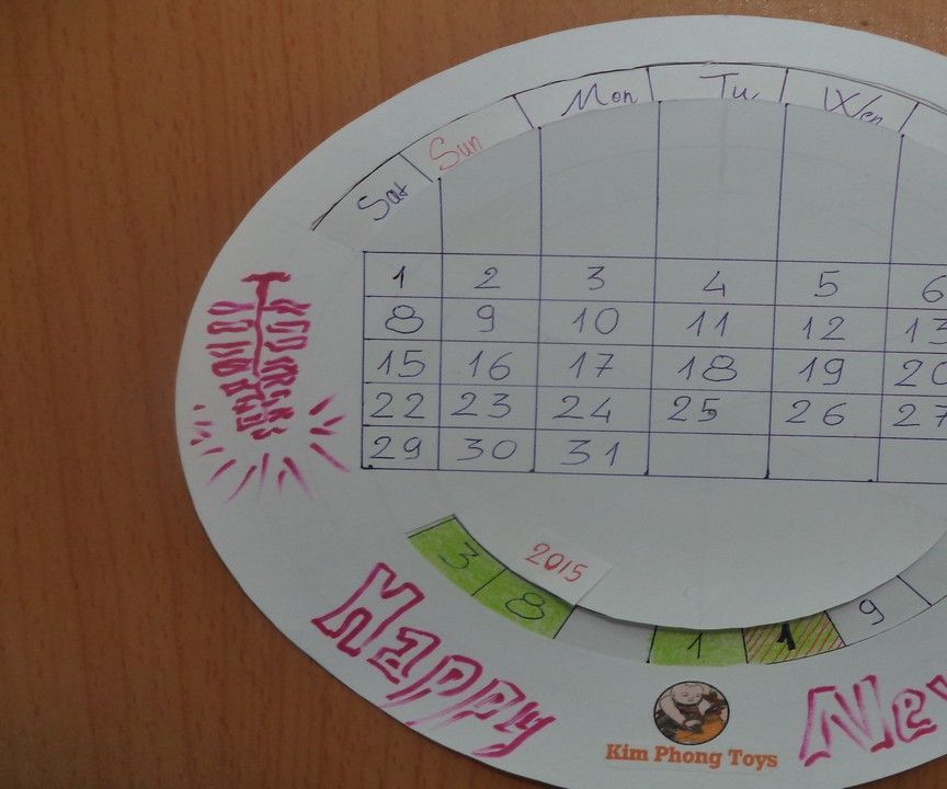 pacman perpetual calendar DIY Project - Step-by-Step DIY Project ...