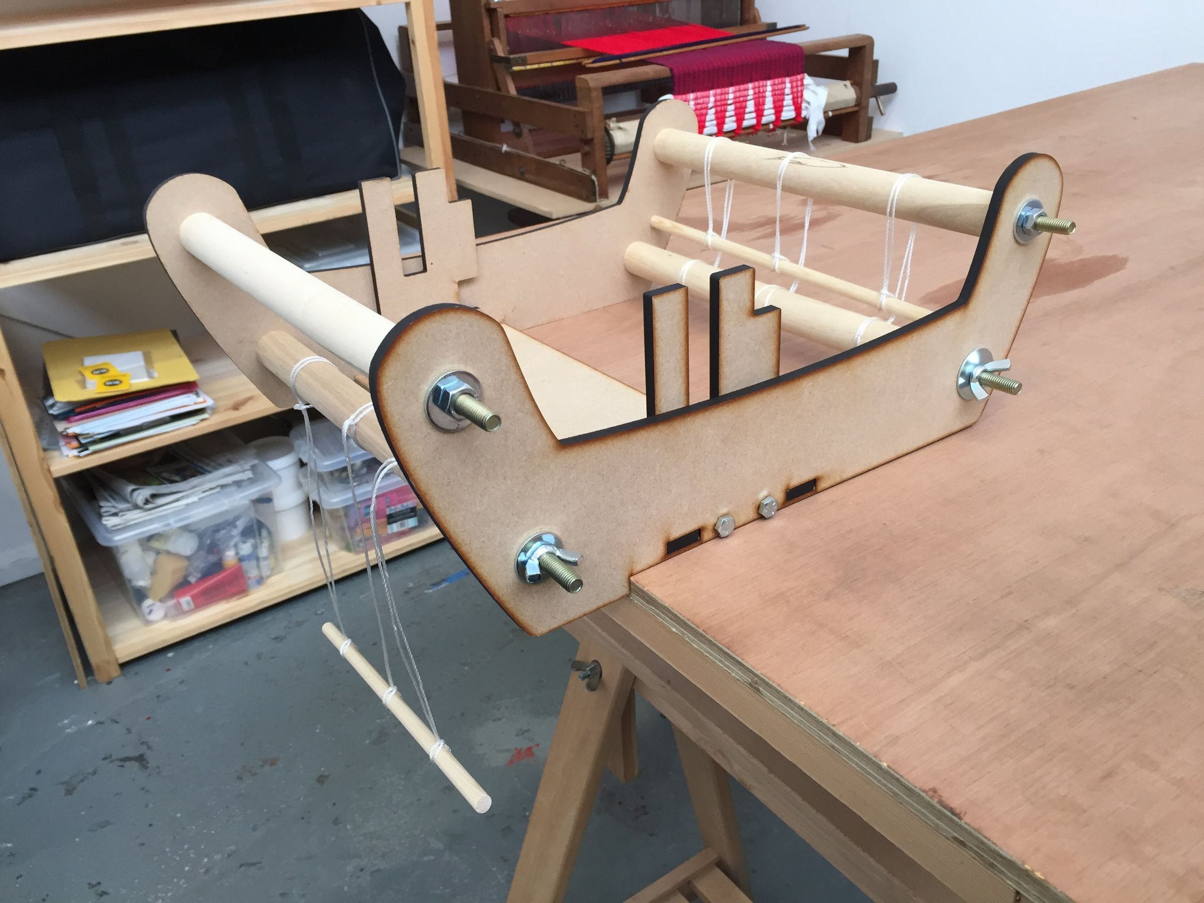 DIY Laser Cut Rigid Heddle Loom - Part 2: Weaving With the Rigid Heddle ...