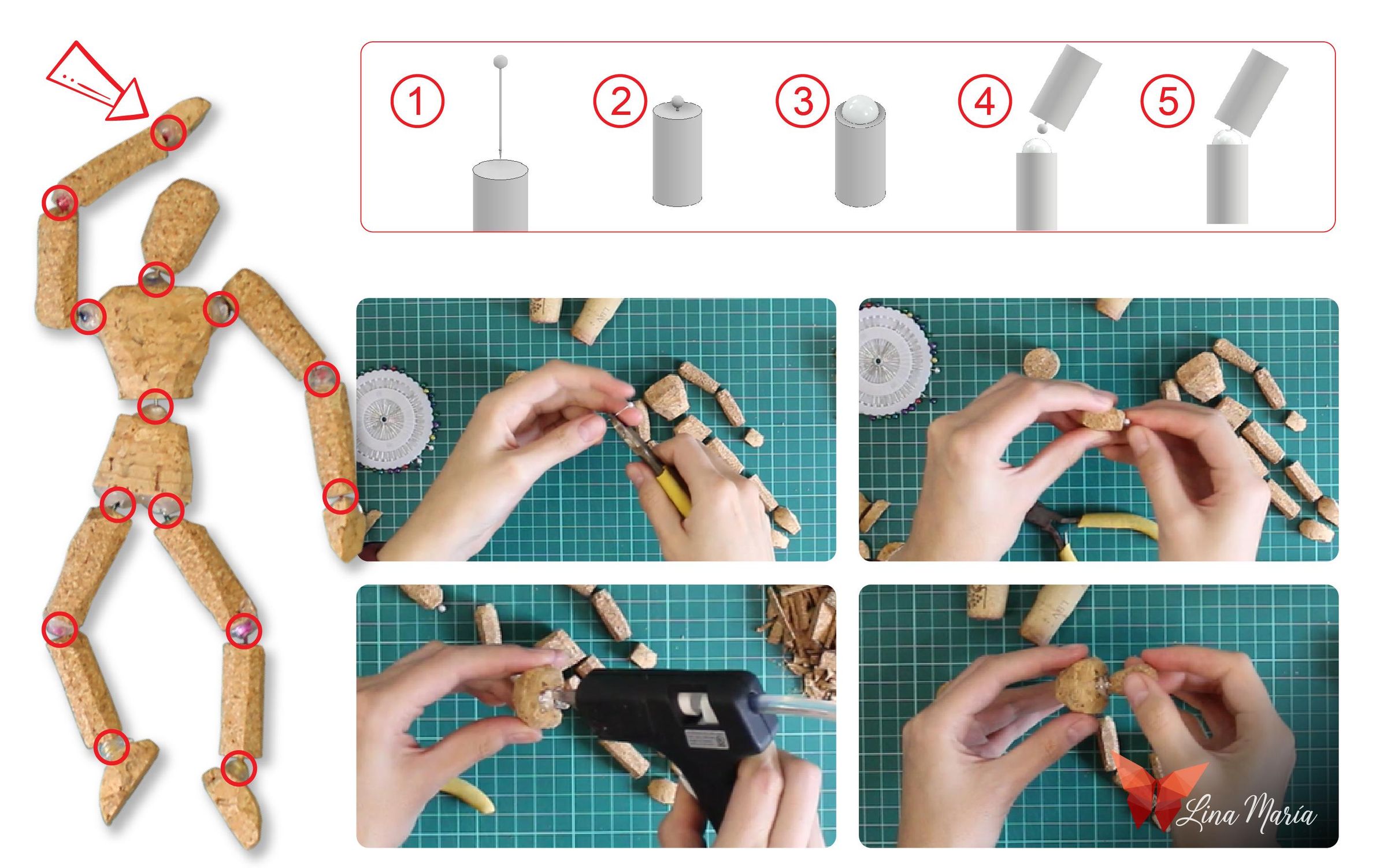 An Ergoman Made Out of Corks : 9 Steps (with Pictures) - Instructables