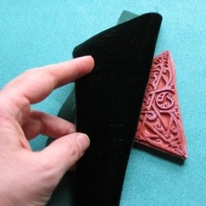 Emboss Velvet With Rubber Stamps and a Household Iron : 7 Steps (with ...
