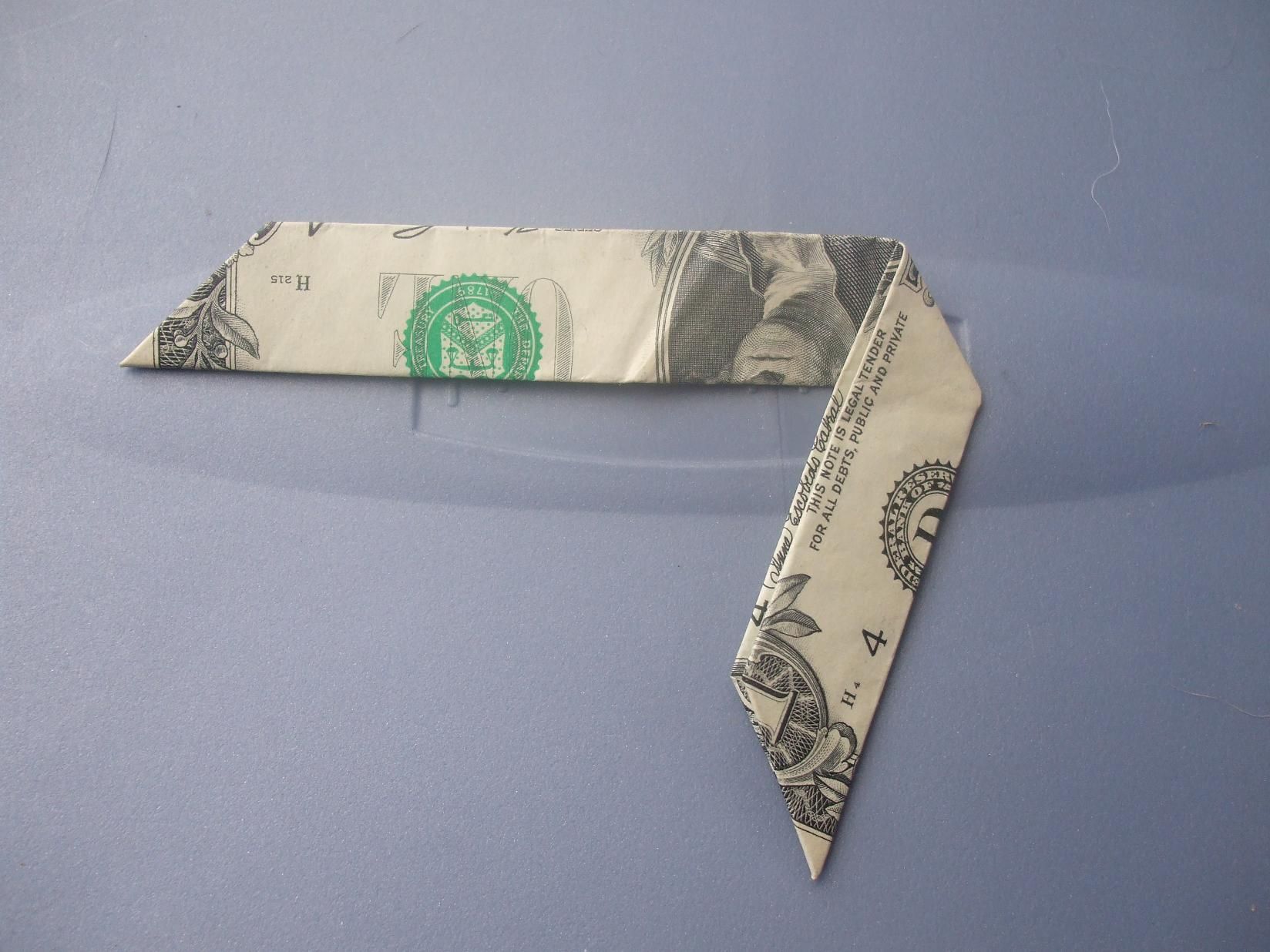Make a Dollar Bill Cancer Ribbon : 8 Steps - Instructables