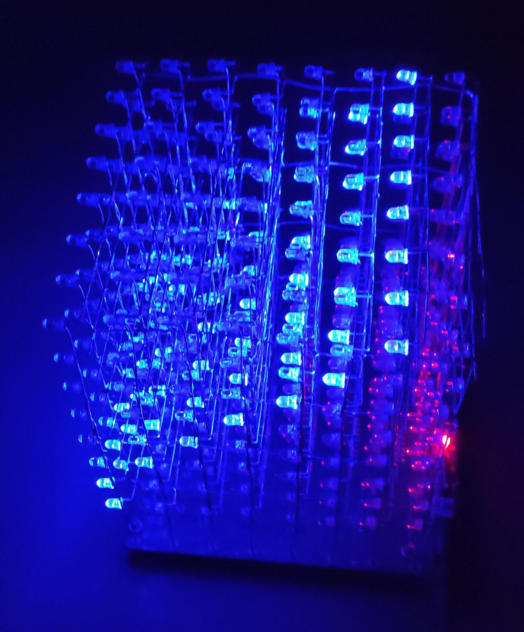 Assembling the Geekcreit® 8x8x8 LED Cube 3D Light Square Blue LED Electronic DIY Kit : 14 Steps ...