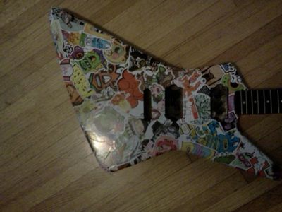 Sticker Bomb Guitar! : 5 Steps (with Pictures) - Instructables