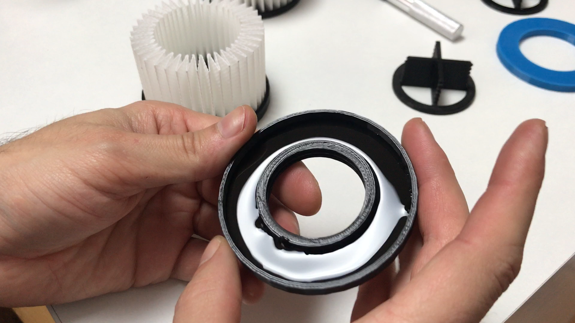 DIY Universal HEPA Filter Prototype Made With Open Source 3D Printed ...