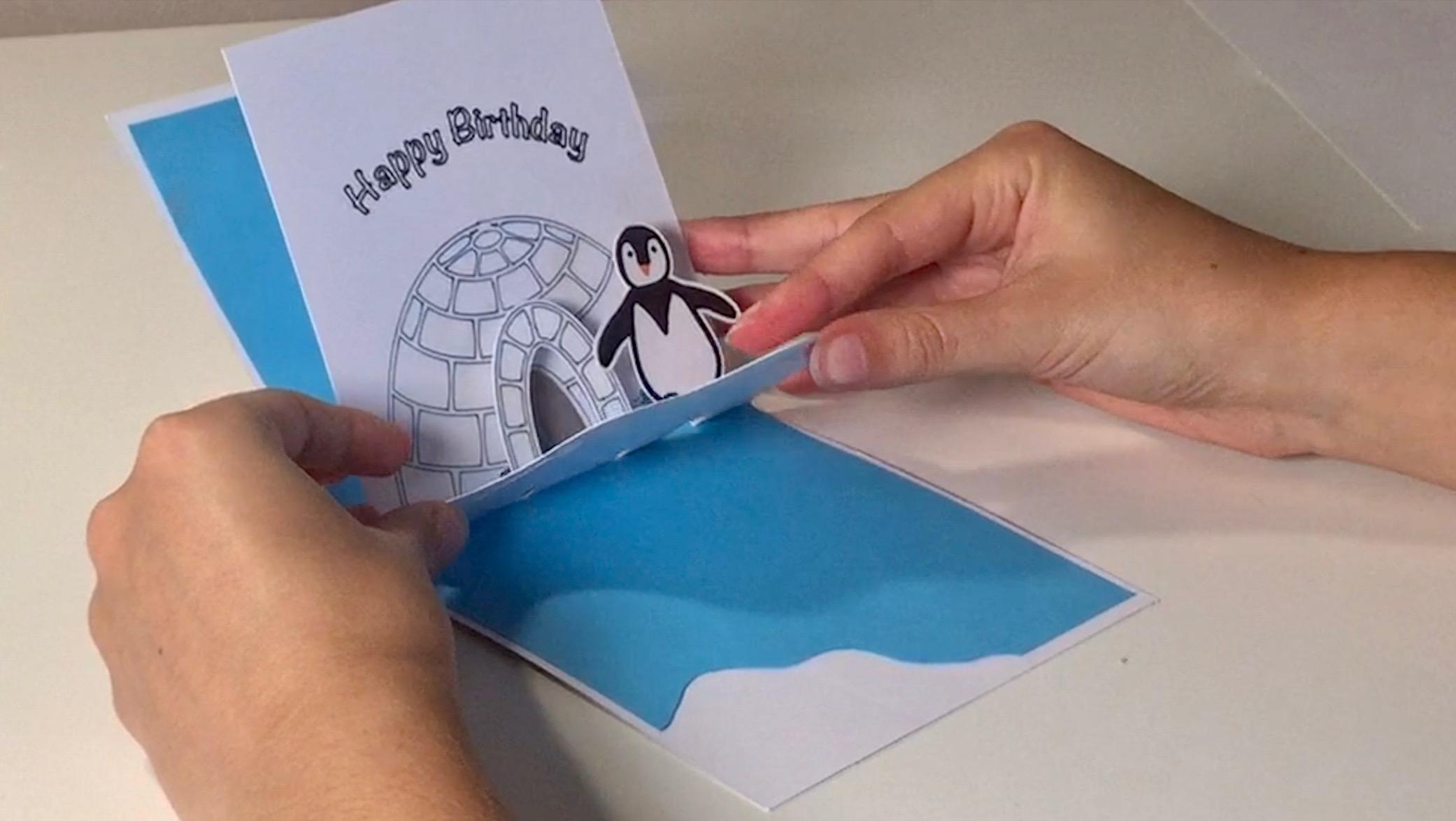 Pop-Up Penguin Card : 4 Steps (with Pictures) - Instructables