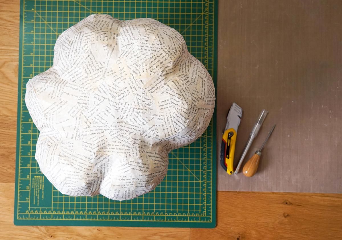 DIY Mod-Roc PUMPKIN ! | How to Make a Large Halloween Prop : 8 Steps ...