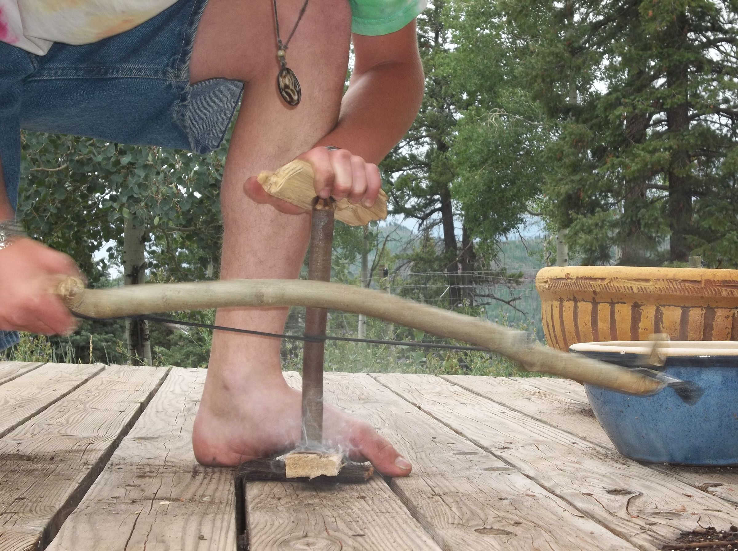 Primitive Fire Starting: the Bow Drill : 9 Steps (with Pictures ...