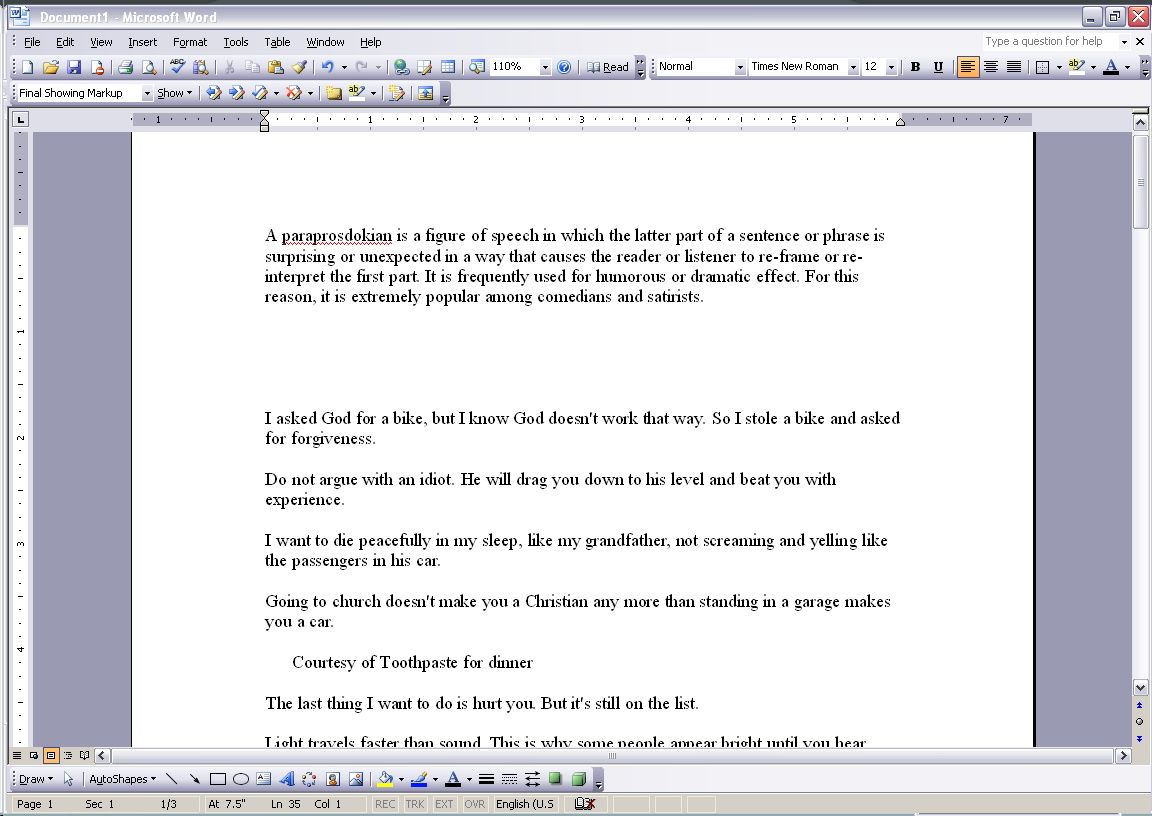 Quick Formatting With Notepad and Word : 8 Steps - Instructables