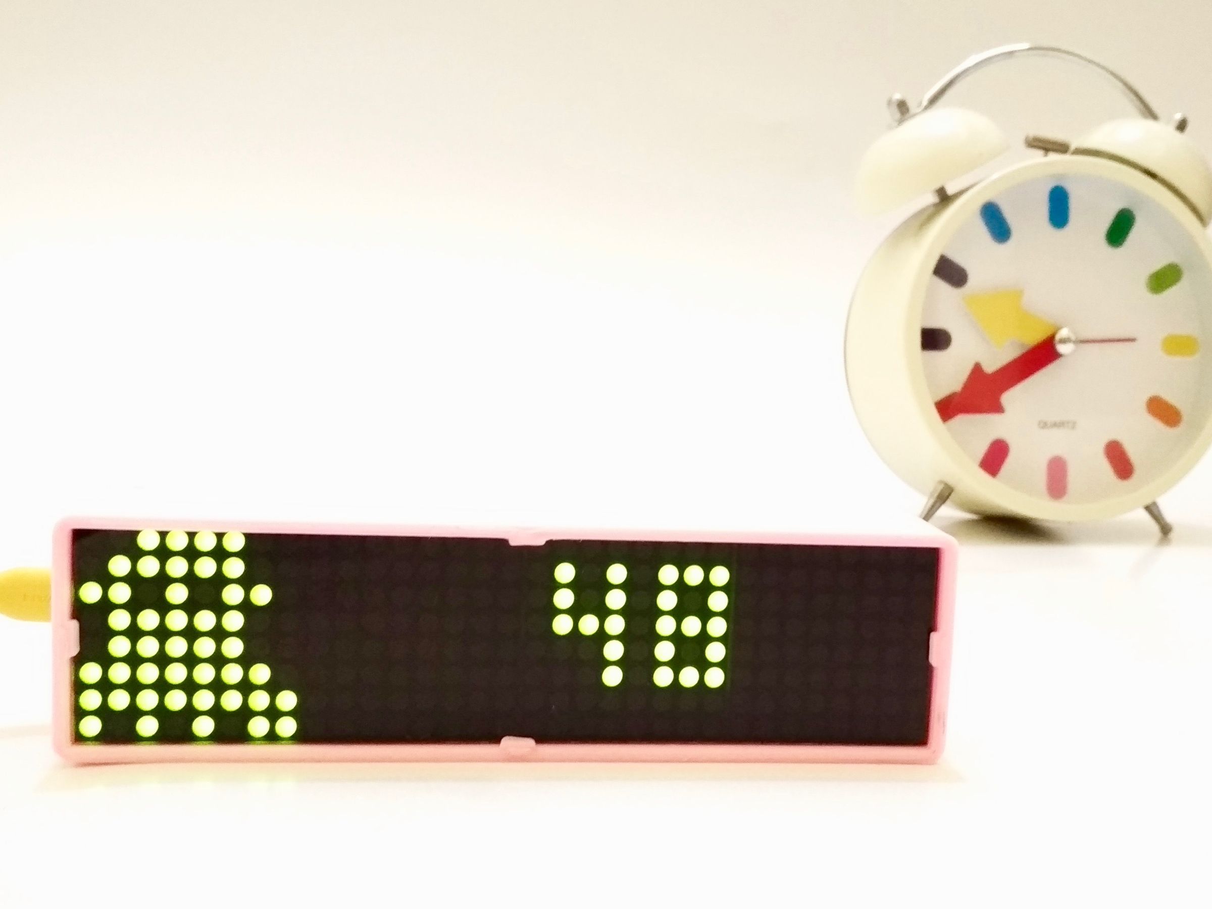 IoT Smart Clock Dot Matrix Use Wemos ESP8266 - ESP Matrix : 12 Steps ...