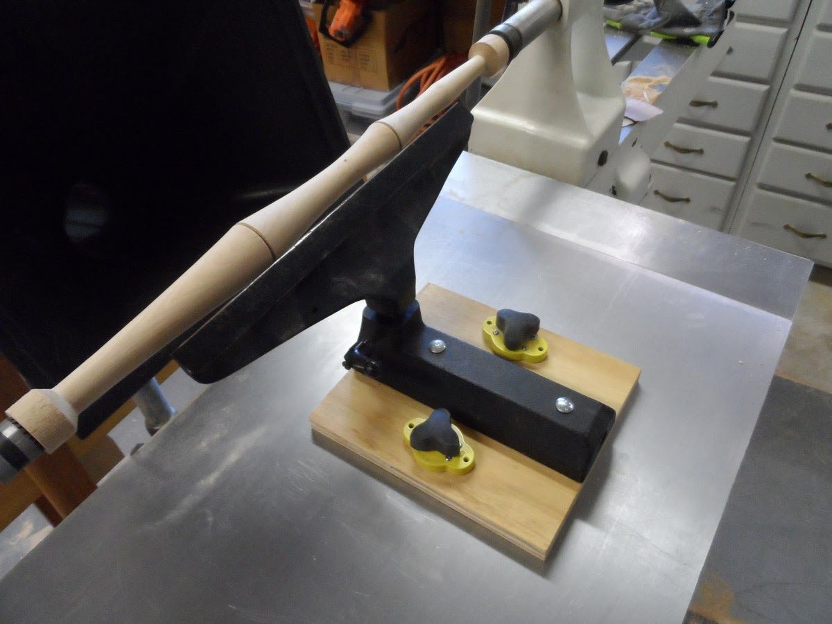 Wood Lathe Duplicator With Angle Grinder : 11 Steps (with Pictures ...