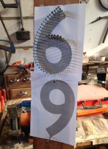 Modern Stainless Steel Home Numbers DIY : 9 Steps (with Pictures ...