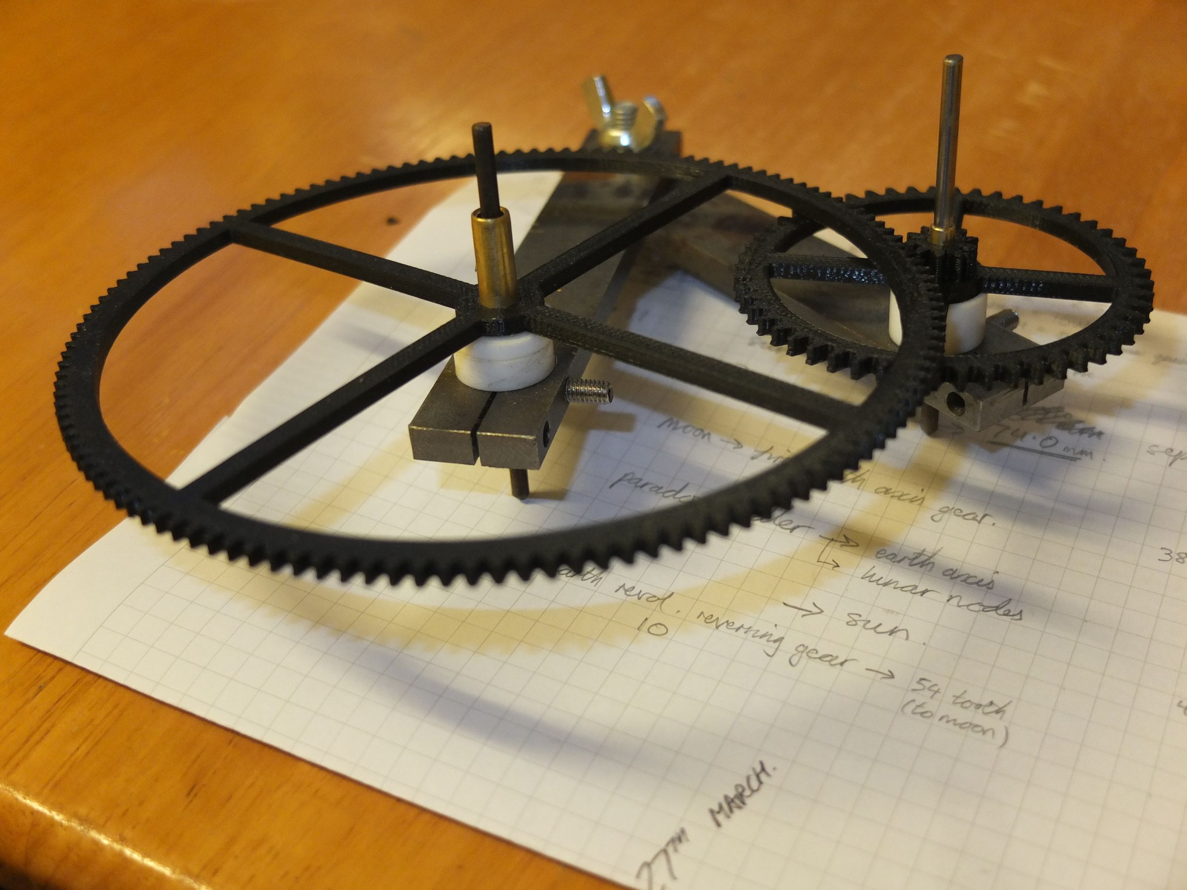 Sun, Earth and Moon Model (Tellurion / Orrery) With 3D Printed Parts ...