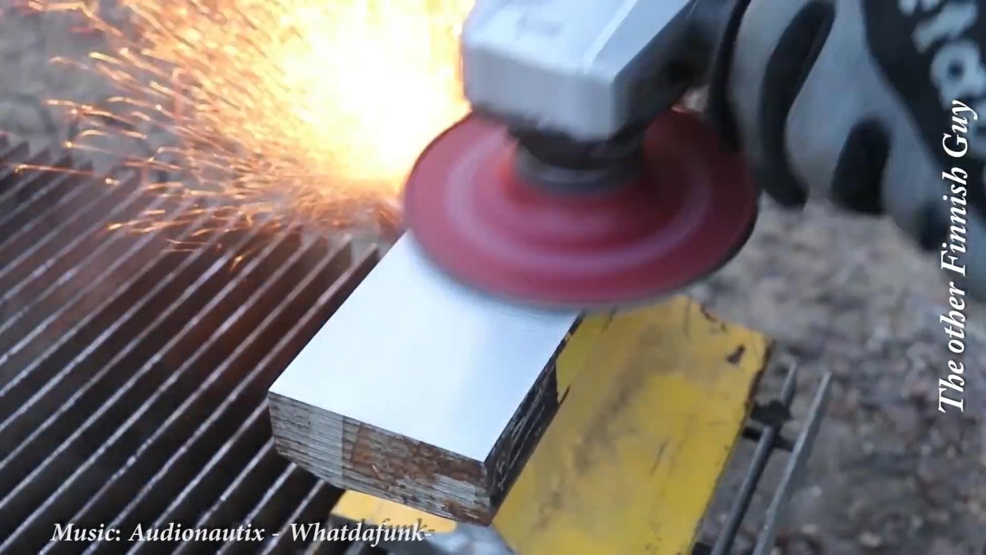 Making Aso / Railroad Track Anvil Using Angle Grinders. : 10 Steps ...