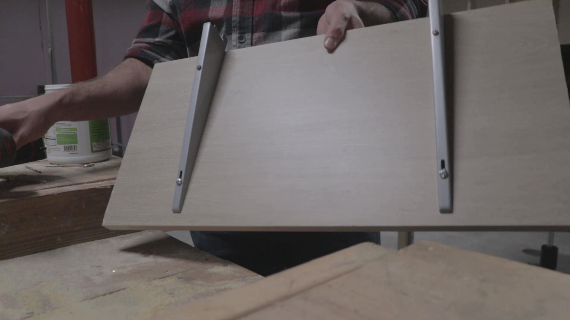 DIY Command Center - a Rolling Adjustable Height Desk on a Budget : 8 ...