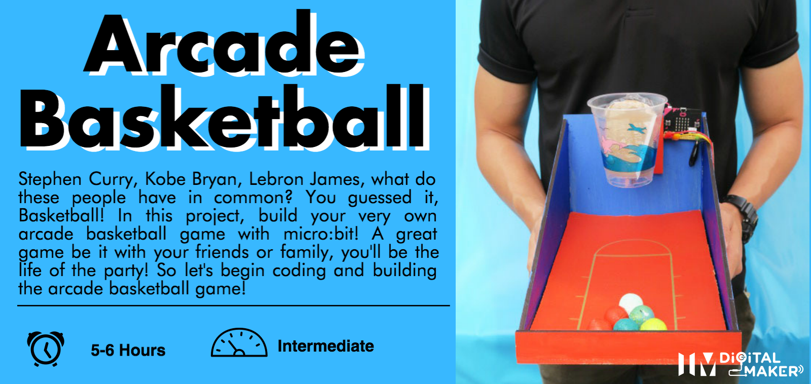 Micro:bit Basketball Arcade Game (DMP) : 20 Steps - Instructables