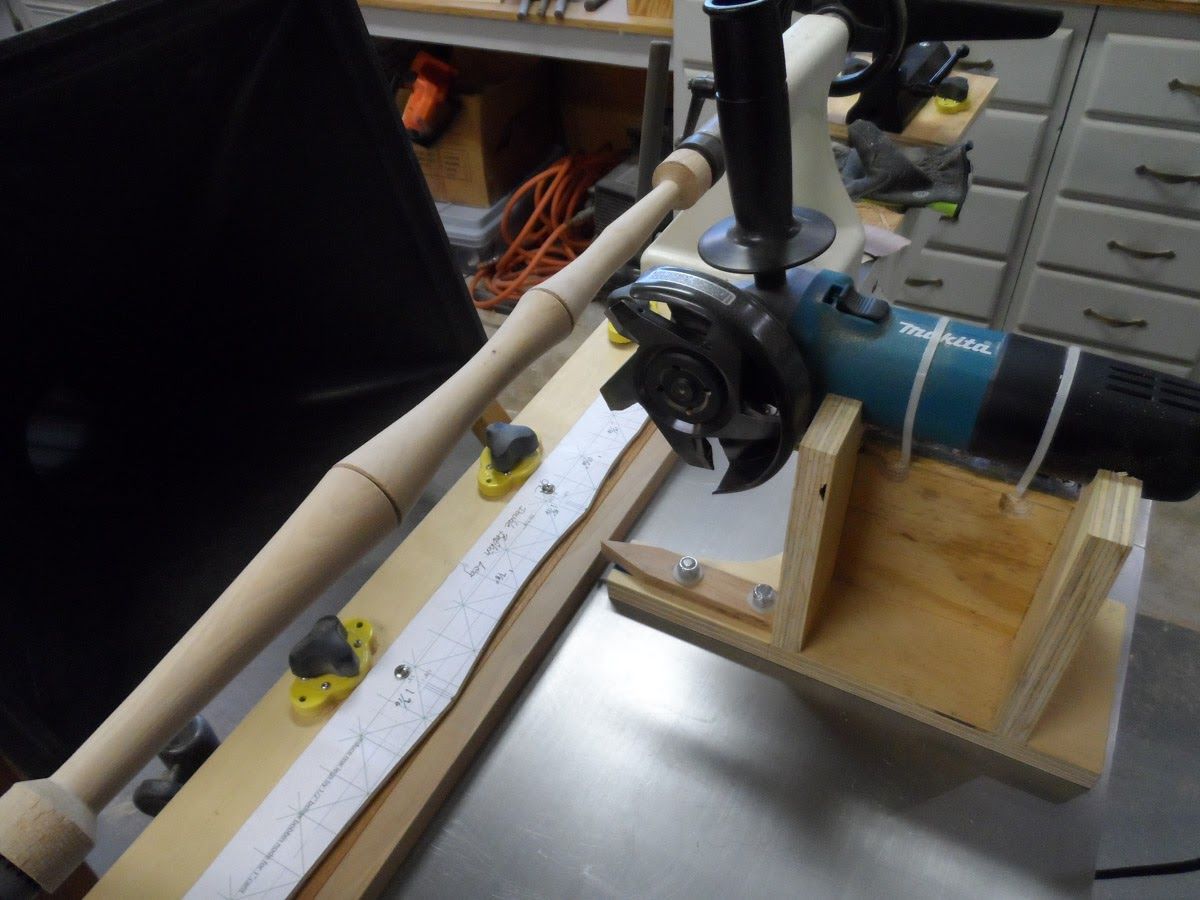 Wood Lathe Duplicator With Angle Grinder : 11 Steps (with Pictures ...