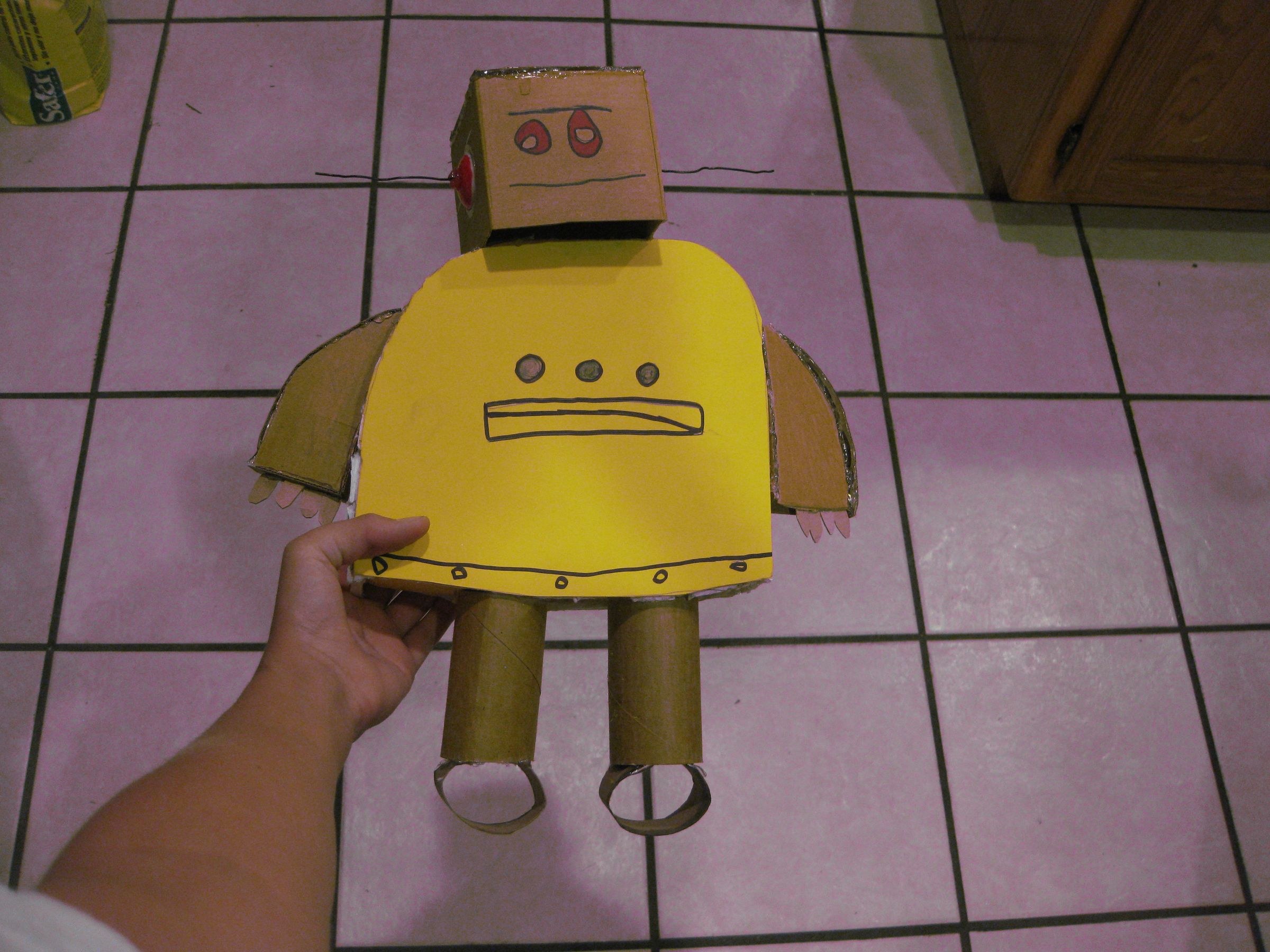 How to Make a 3D Instructables Robot From Cardboard : 14 Steps - Instructables