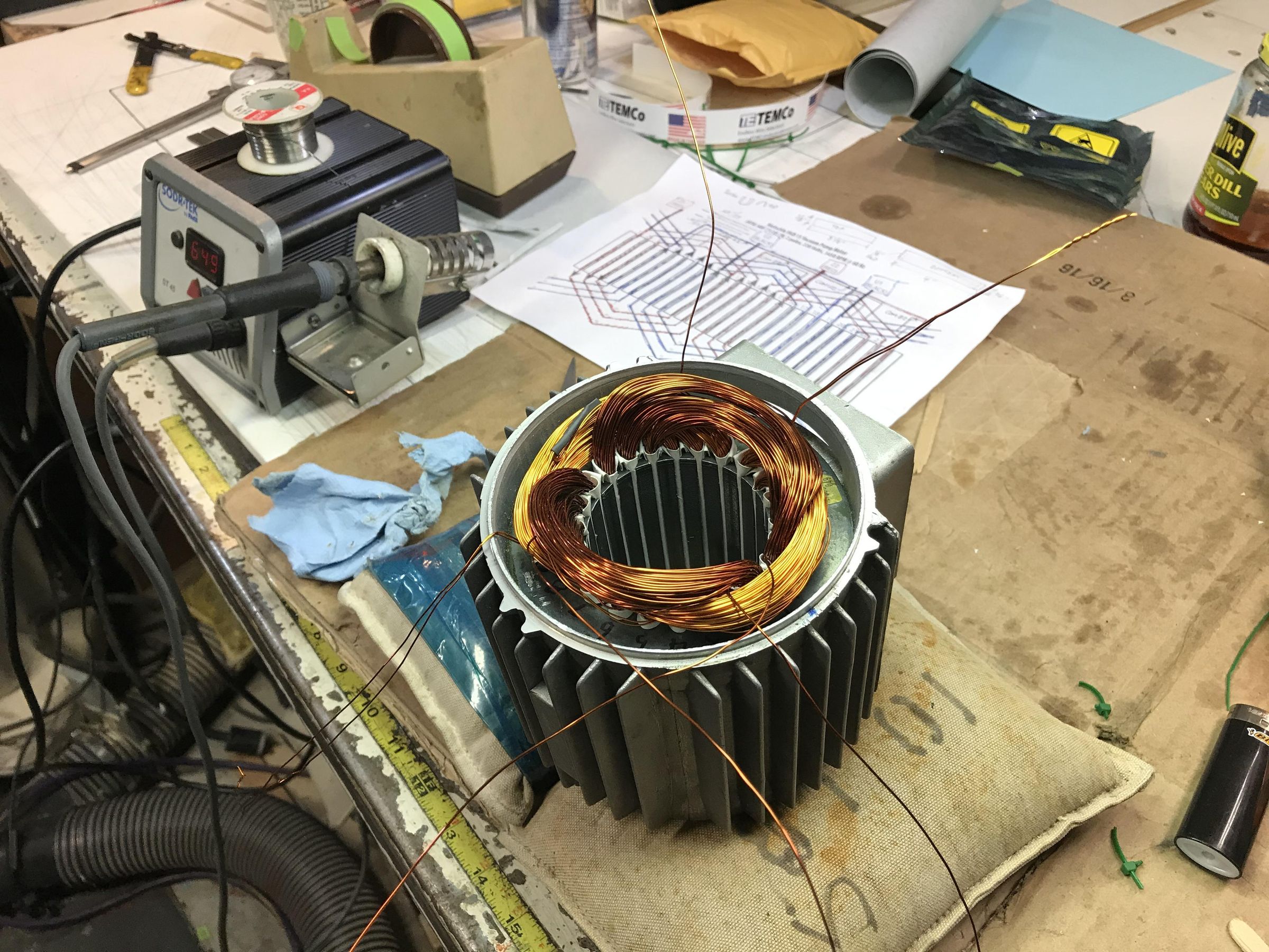 Rewinding and Renovation of the Electric Motor : 45 Steps (with ...