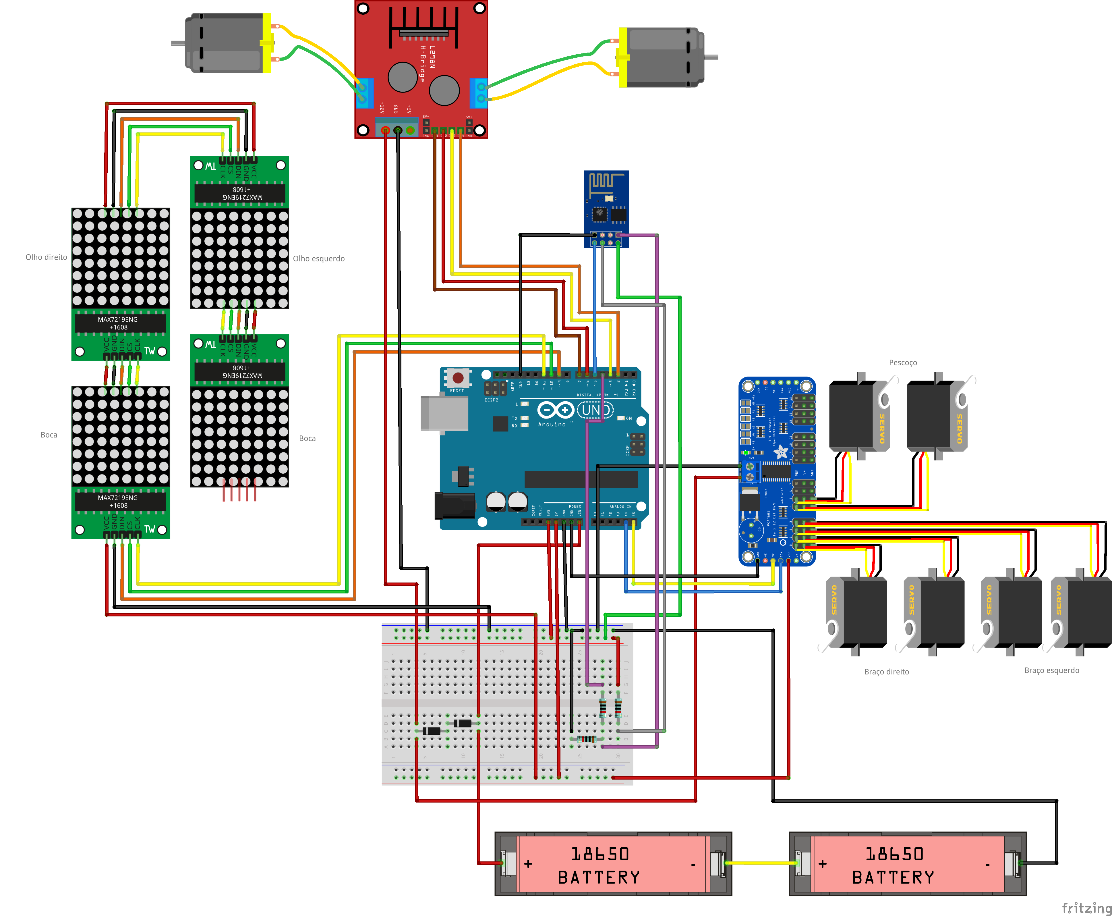 Joy Robot (Robô Da Alegria) - Open Source 3D Printed, Arduino Powered ...
