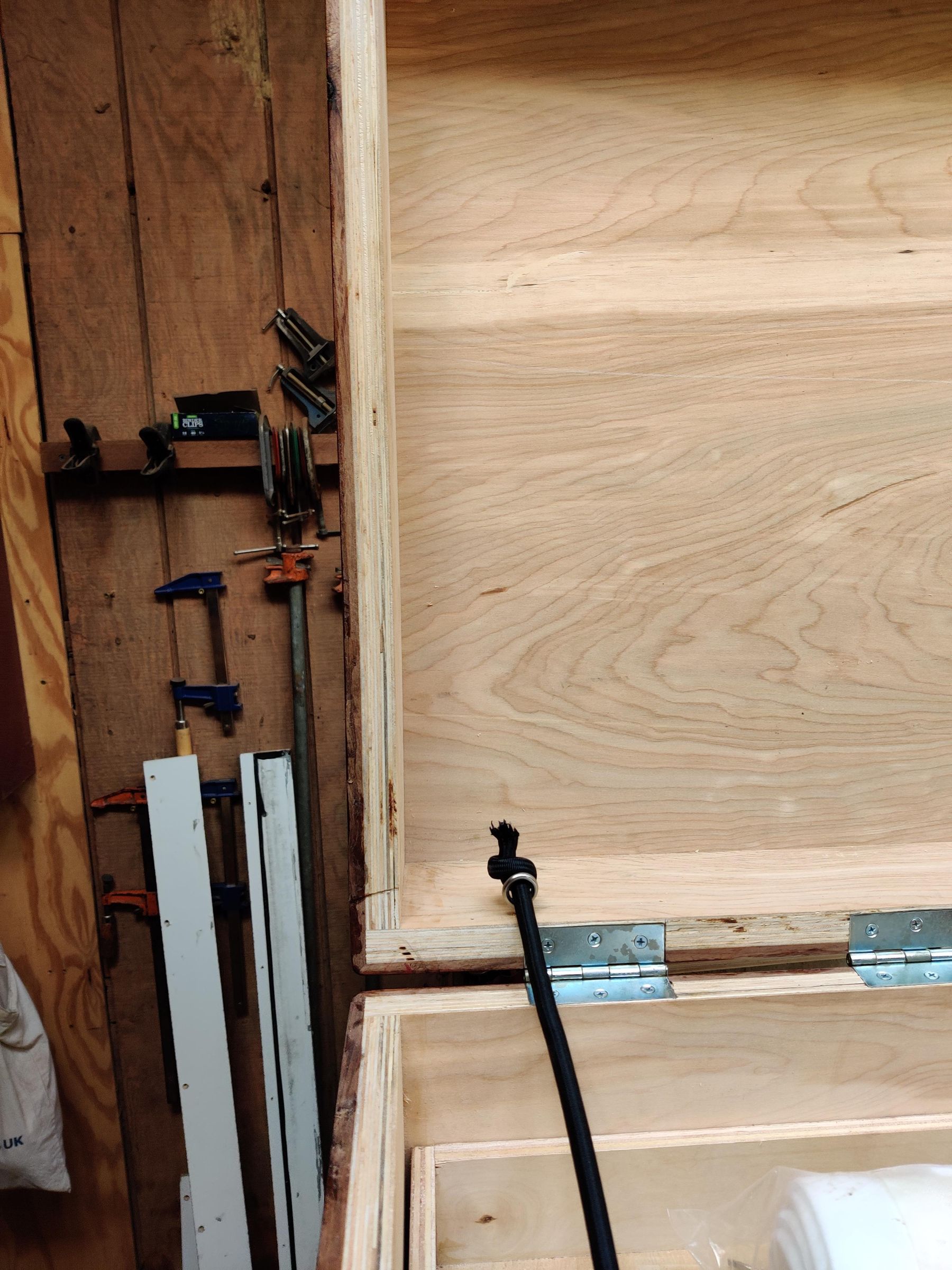 No-waste Plywood Trunk With Lid Storage and Walnut Trim : 16 Steps ...