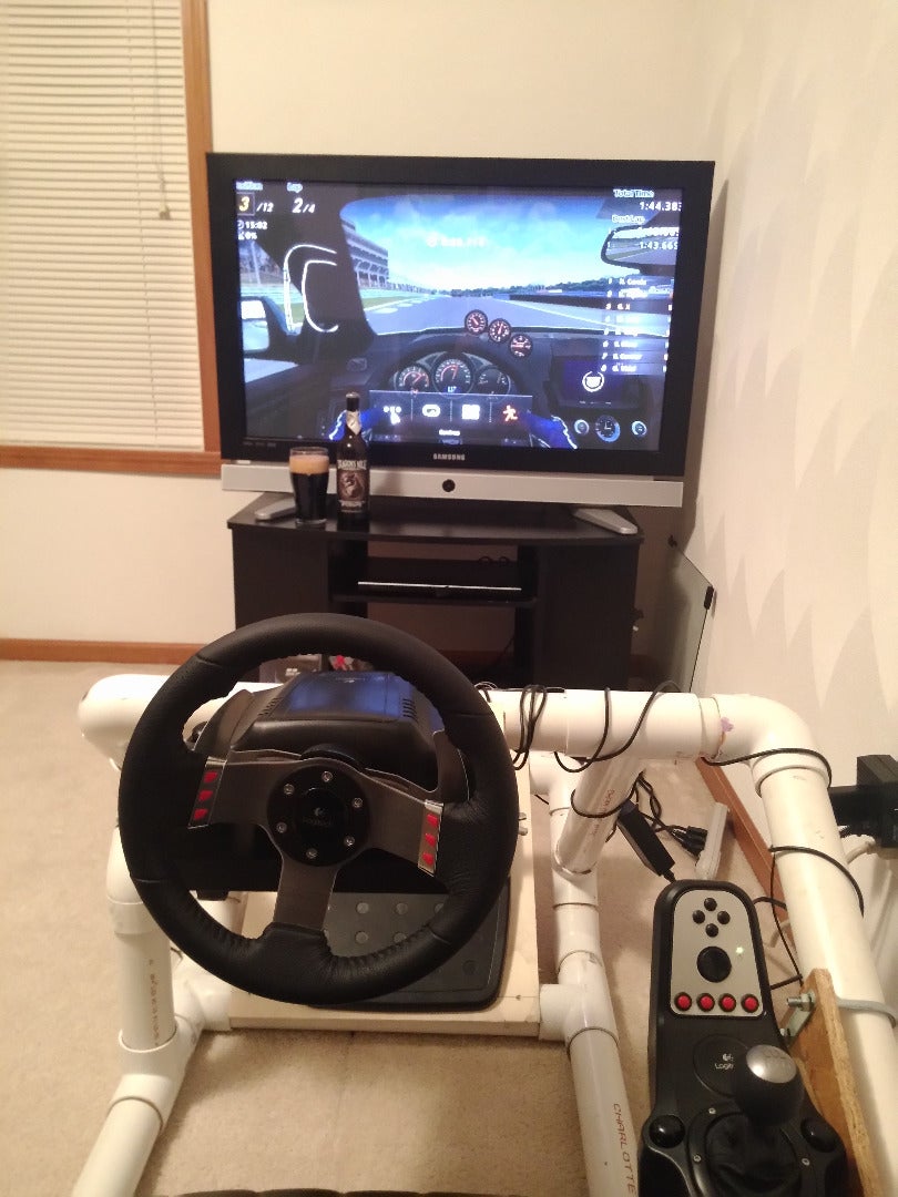 PVC Racing Simulator Pod : 5 Steps (with Pictures) - Instructables